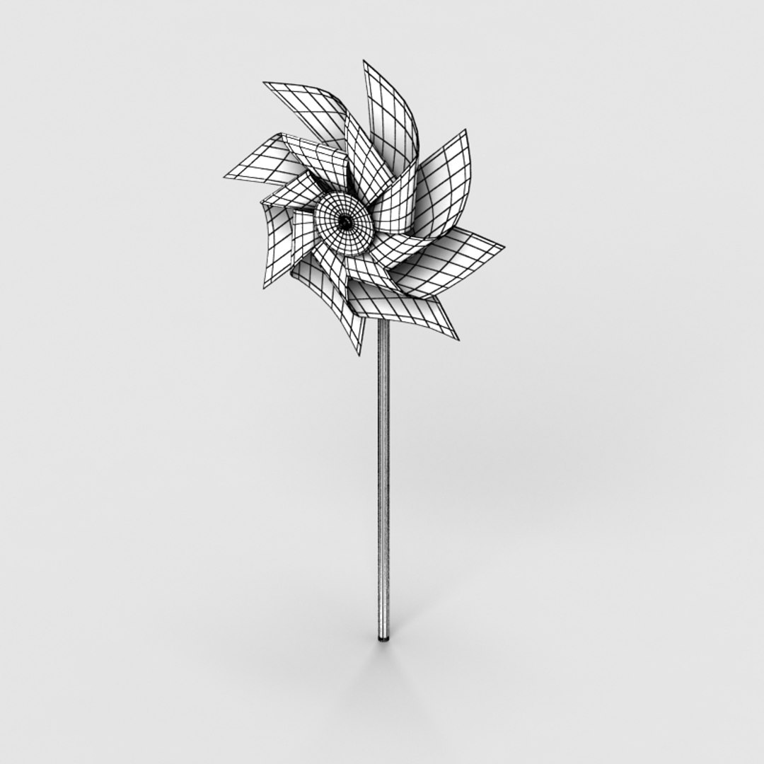 Pinwheel Wheel Pin 3d Model