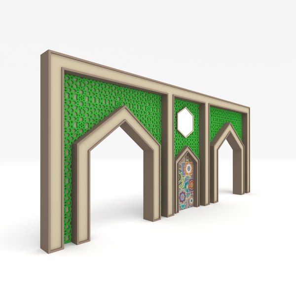 3D gate islamic model - TurboSquid 1665944