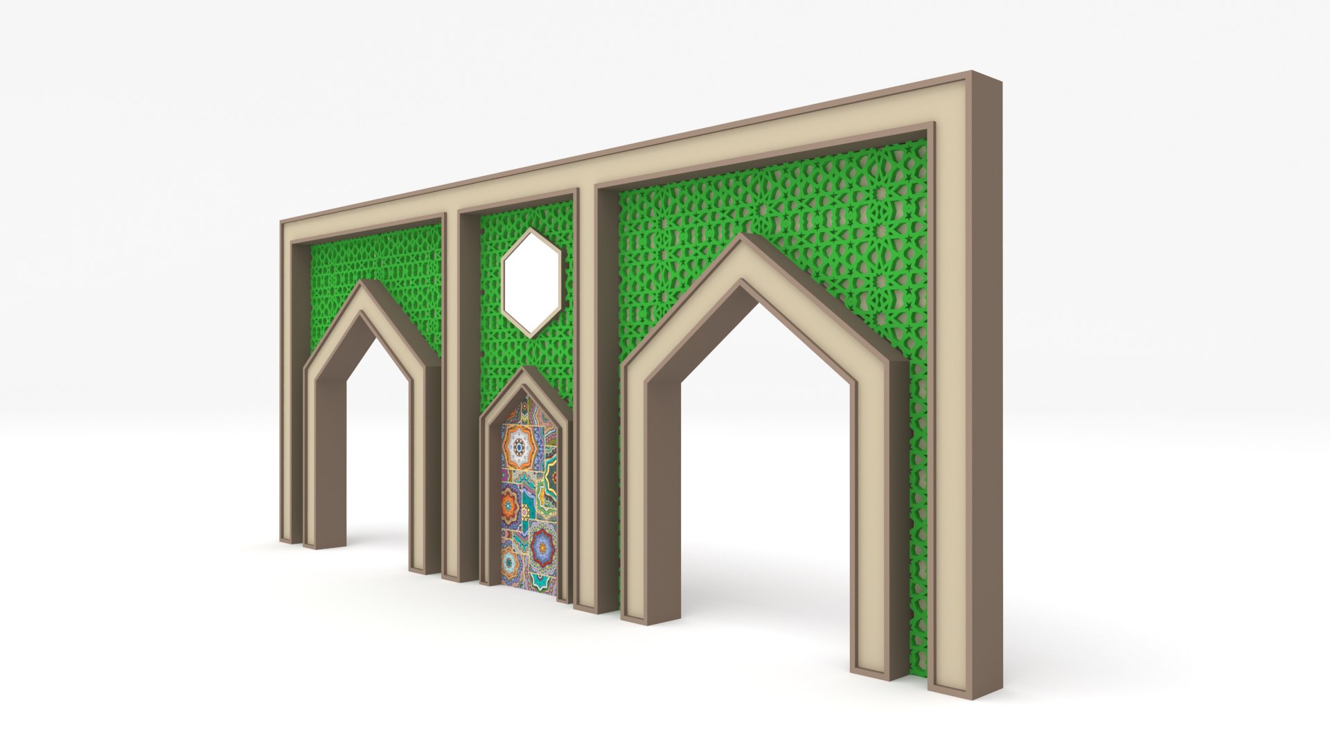 3D Gate Islamic Model - TurboSquid 1665944