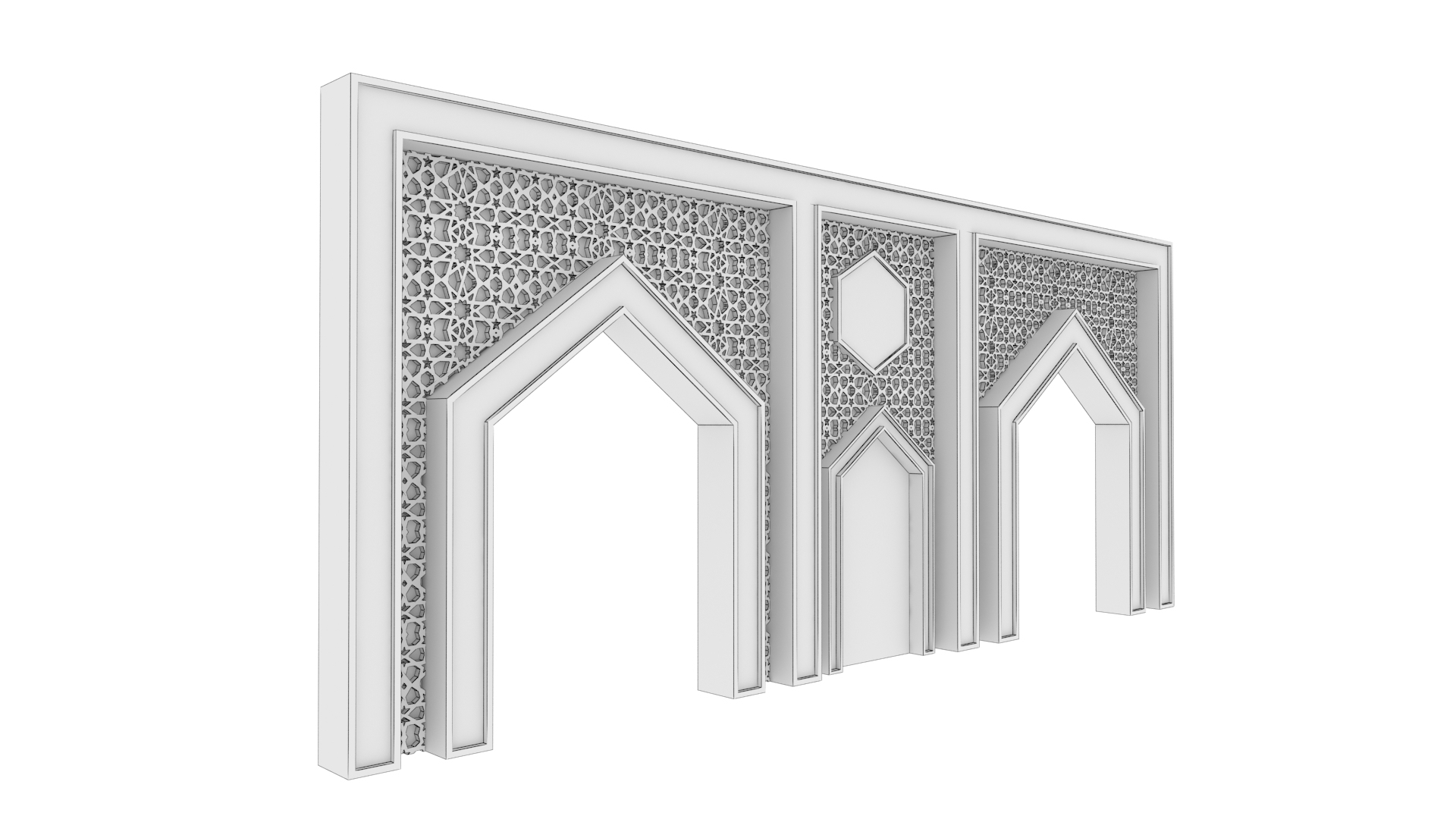 3D gate islamic model - TurboSquid 1665944