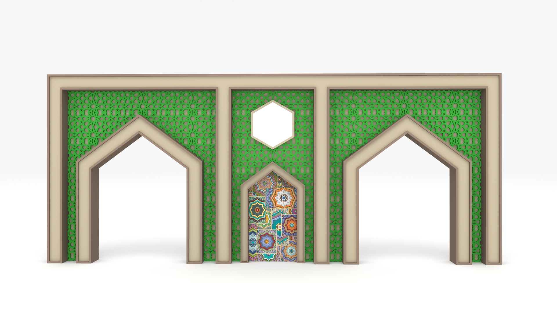 3D gate islamic model - TurboSquid 1665944