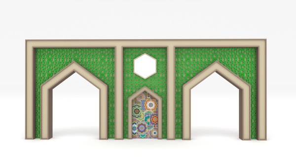 3D gate islamic model - TurboSquid 1665944