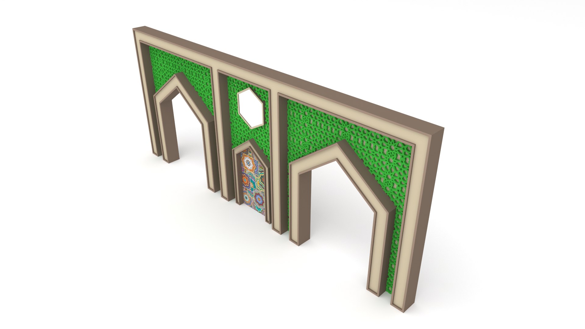 3D Gate Islamic Model - TurboSquid 1665944