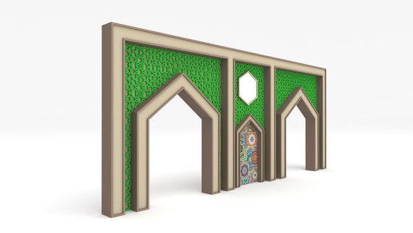 3D gate islamic model - TurboSquid 1665944