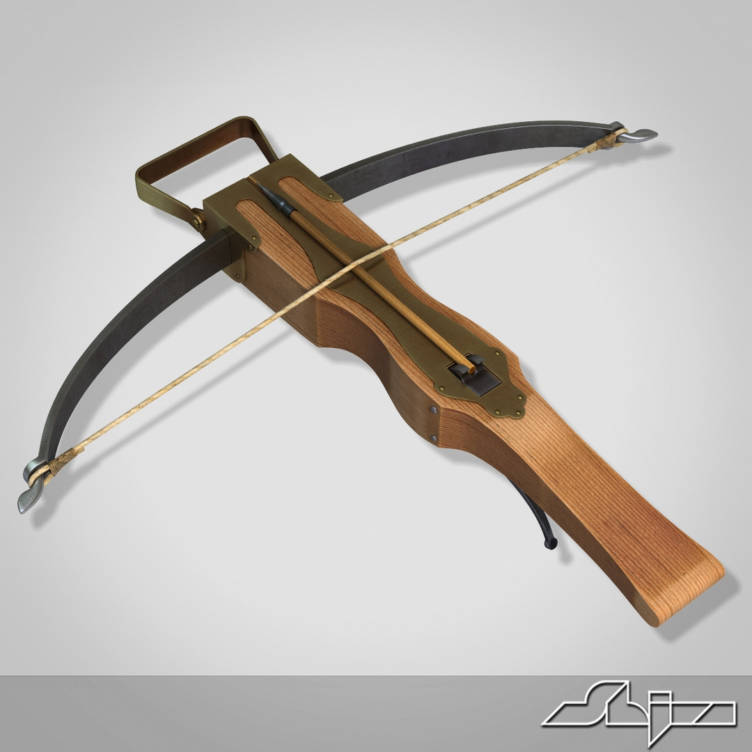 3d medieval crossbow model
