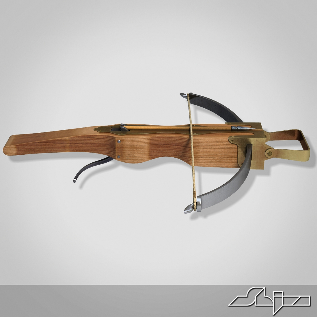 3d medieval crossbow model