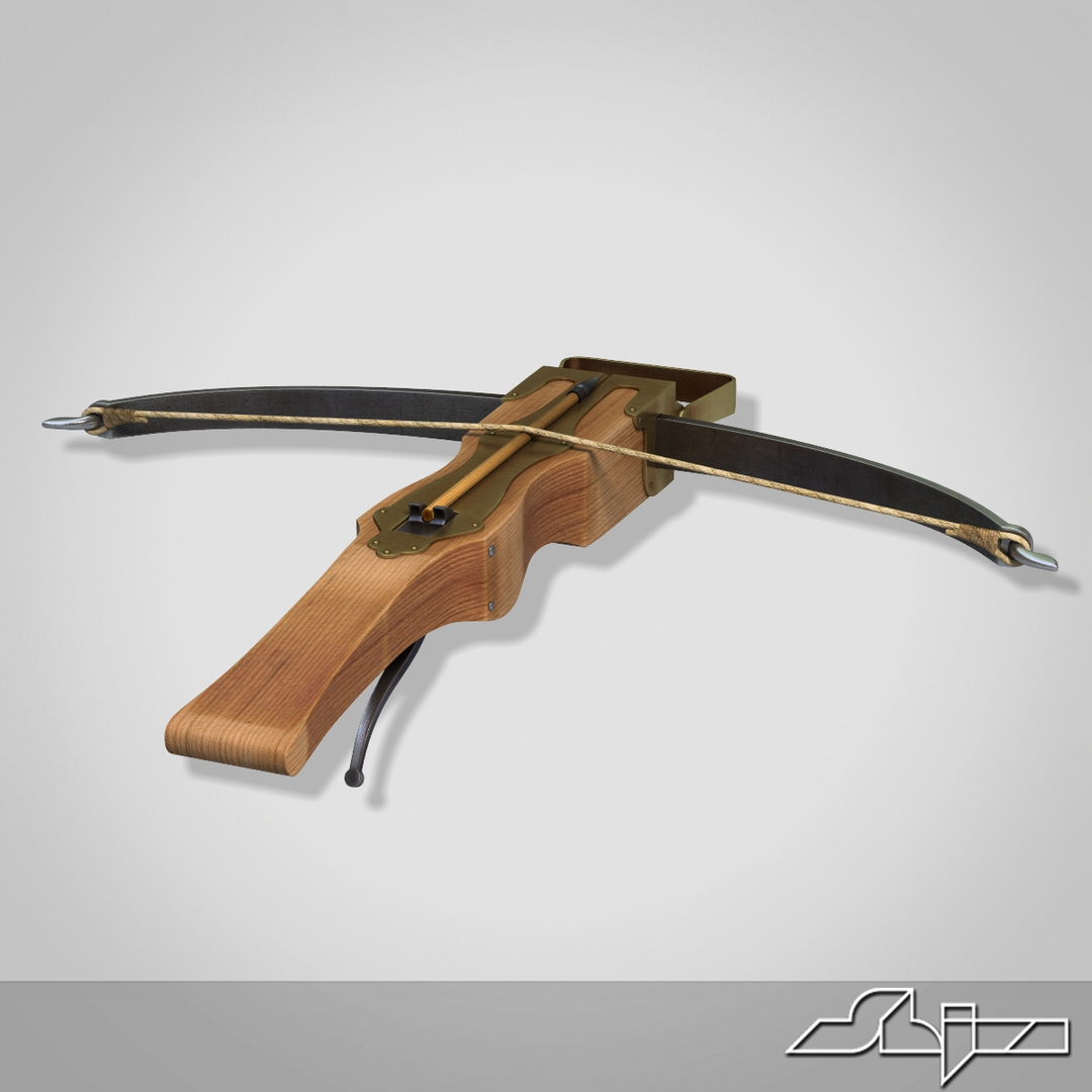 3d medieval crossbow model