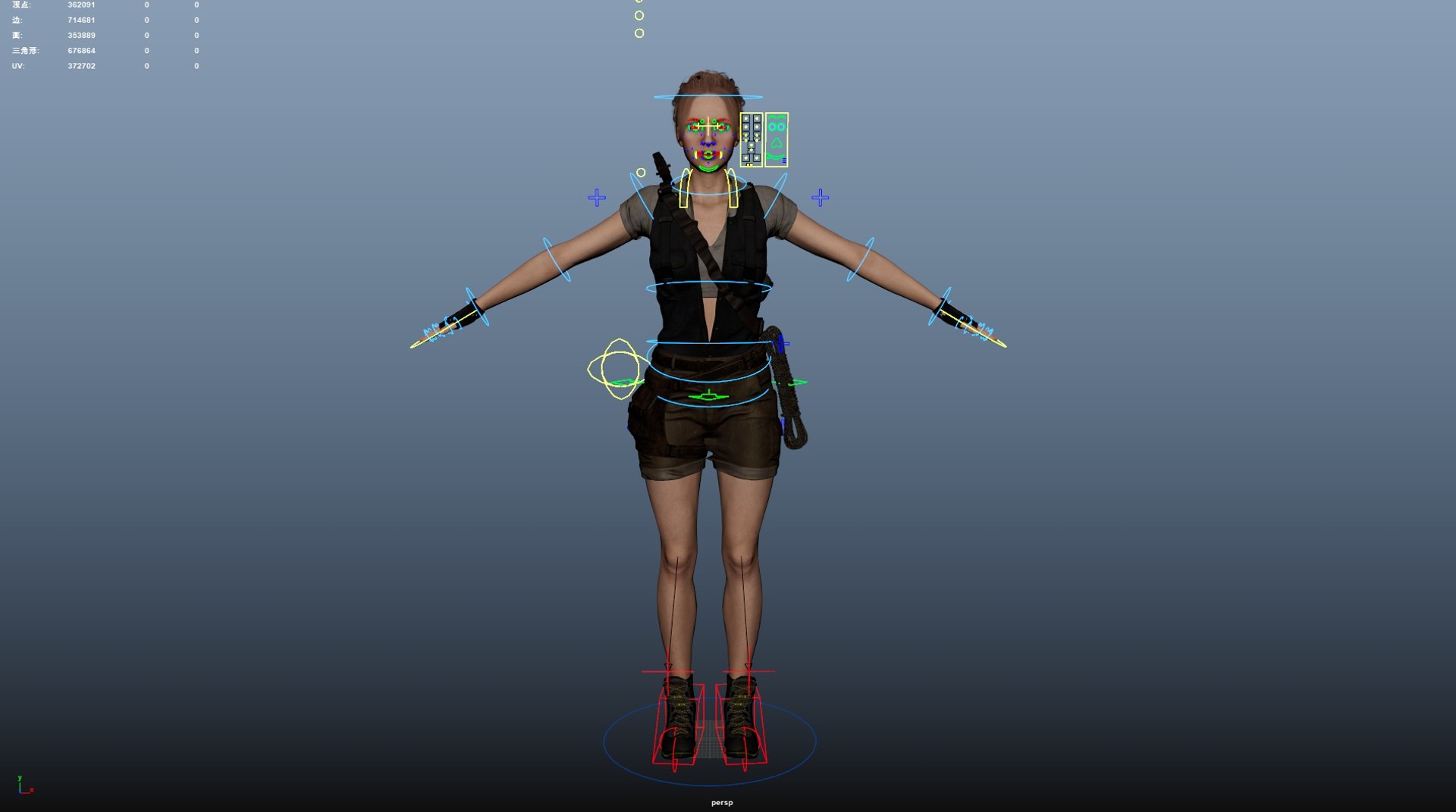 Female Explorer Rigged 3D Model - TurboSquid 2333342