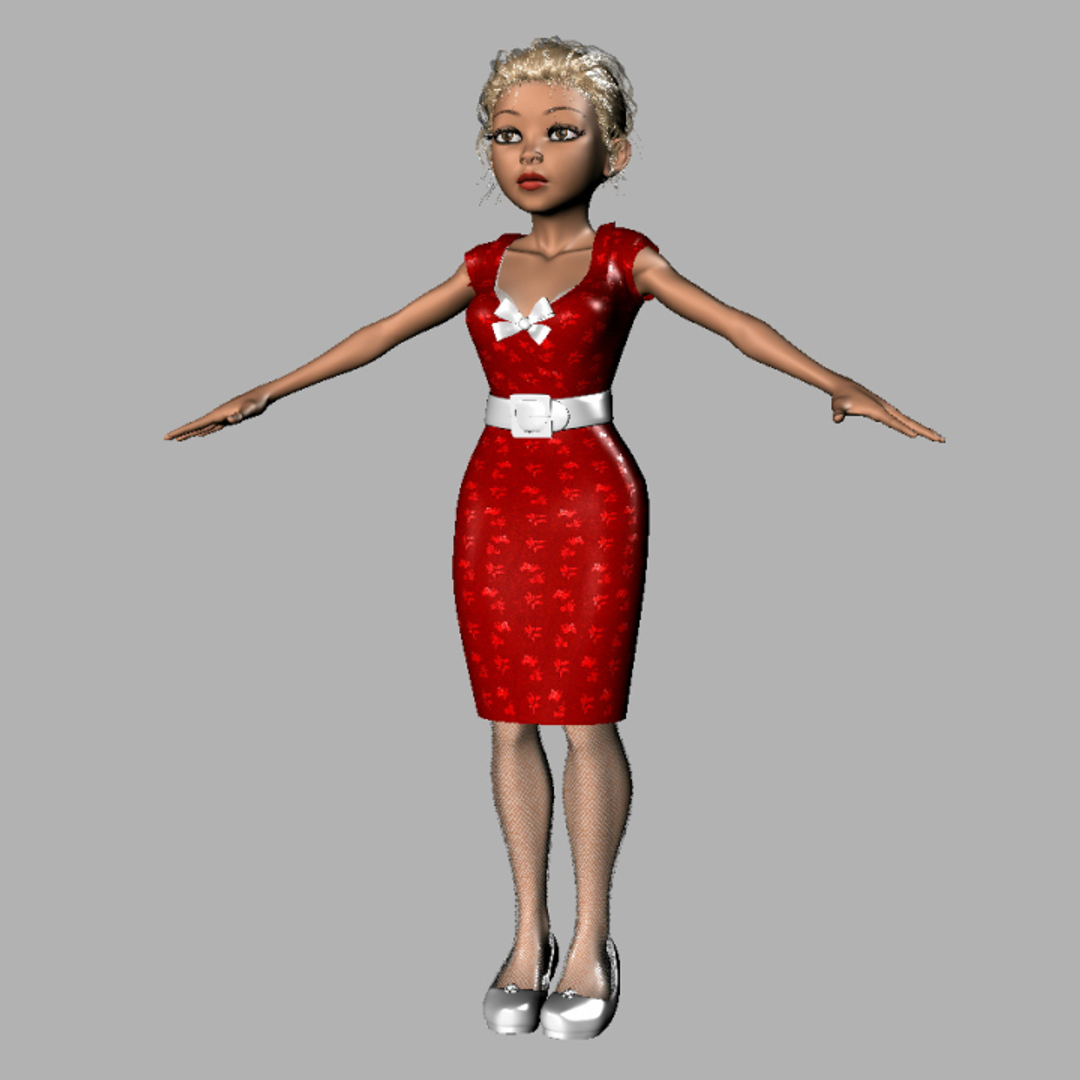 3d Stylized Woman Model