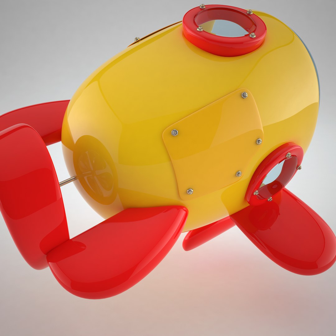 cartoon mini submarine 3d max