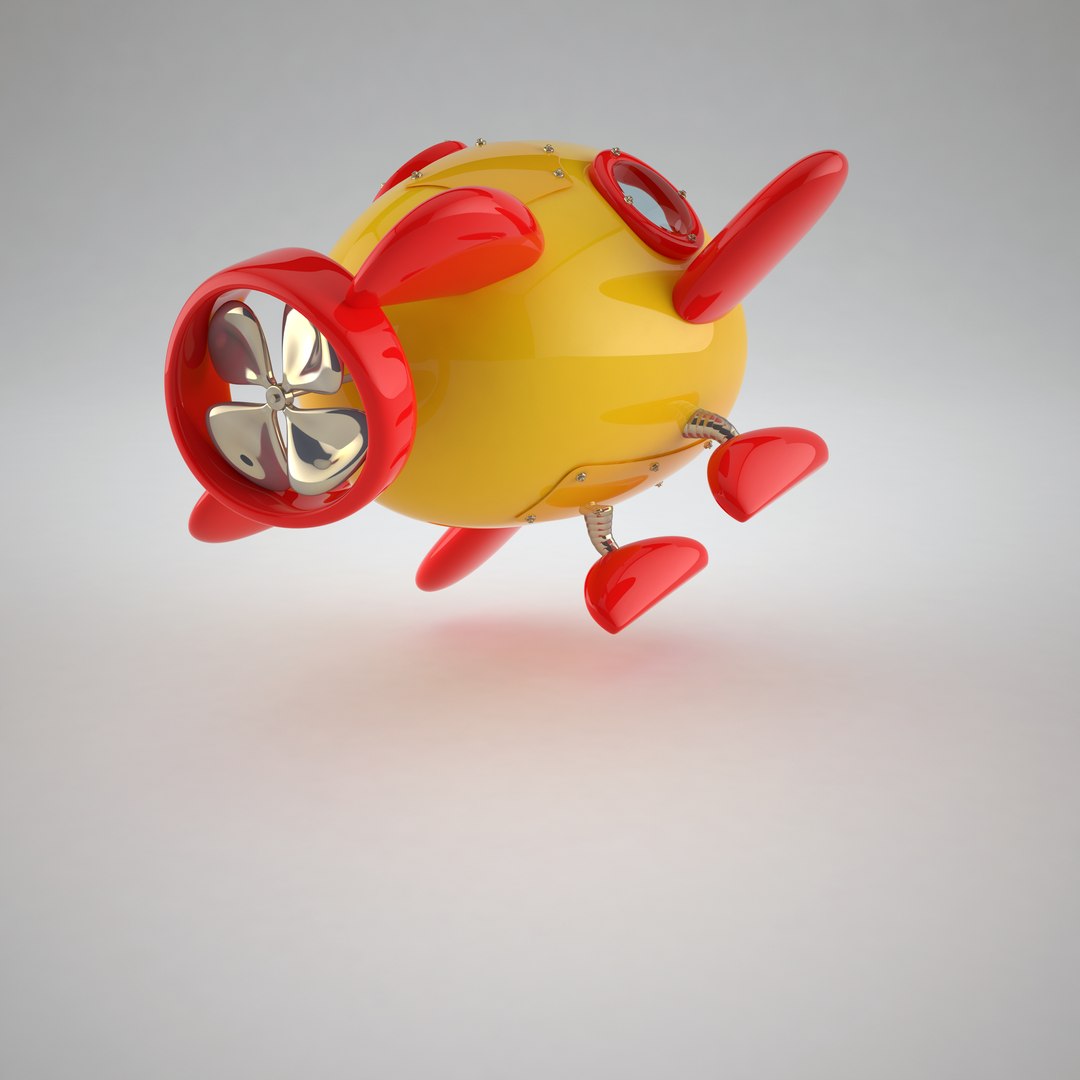 cartoon mini submarine 3d max