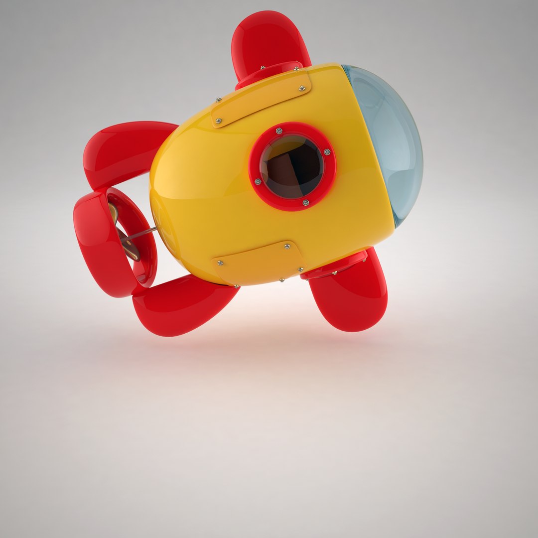 cartoon mini submarine 3d max