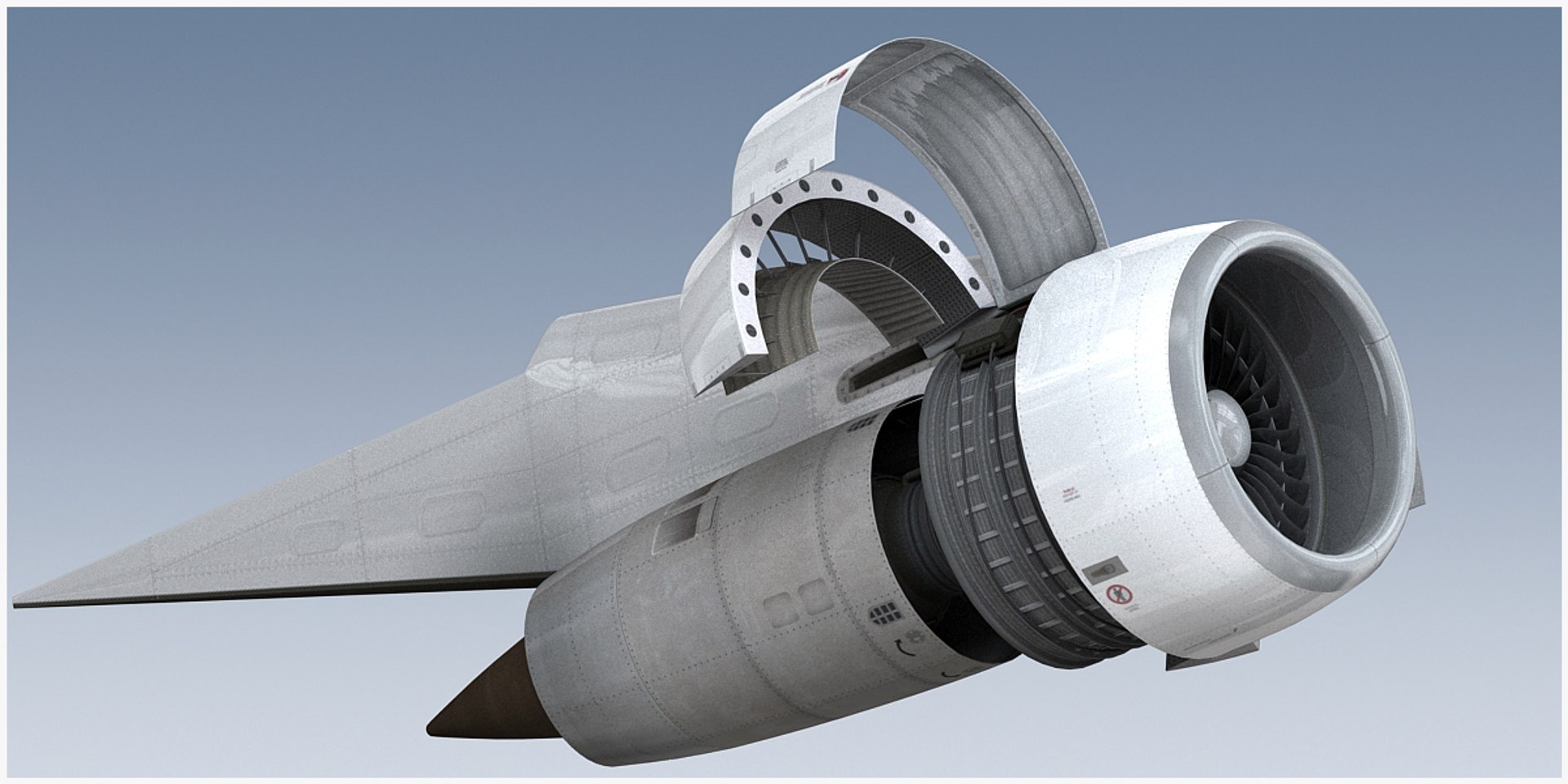 3D Commercial Aircraft Engine - TurboSquid 1463827