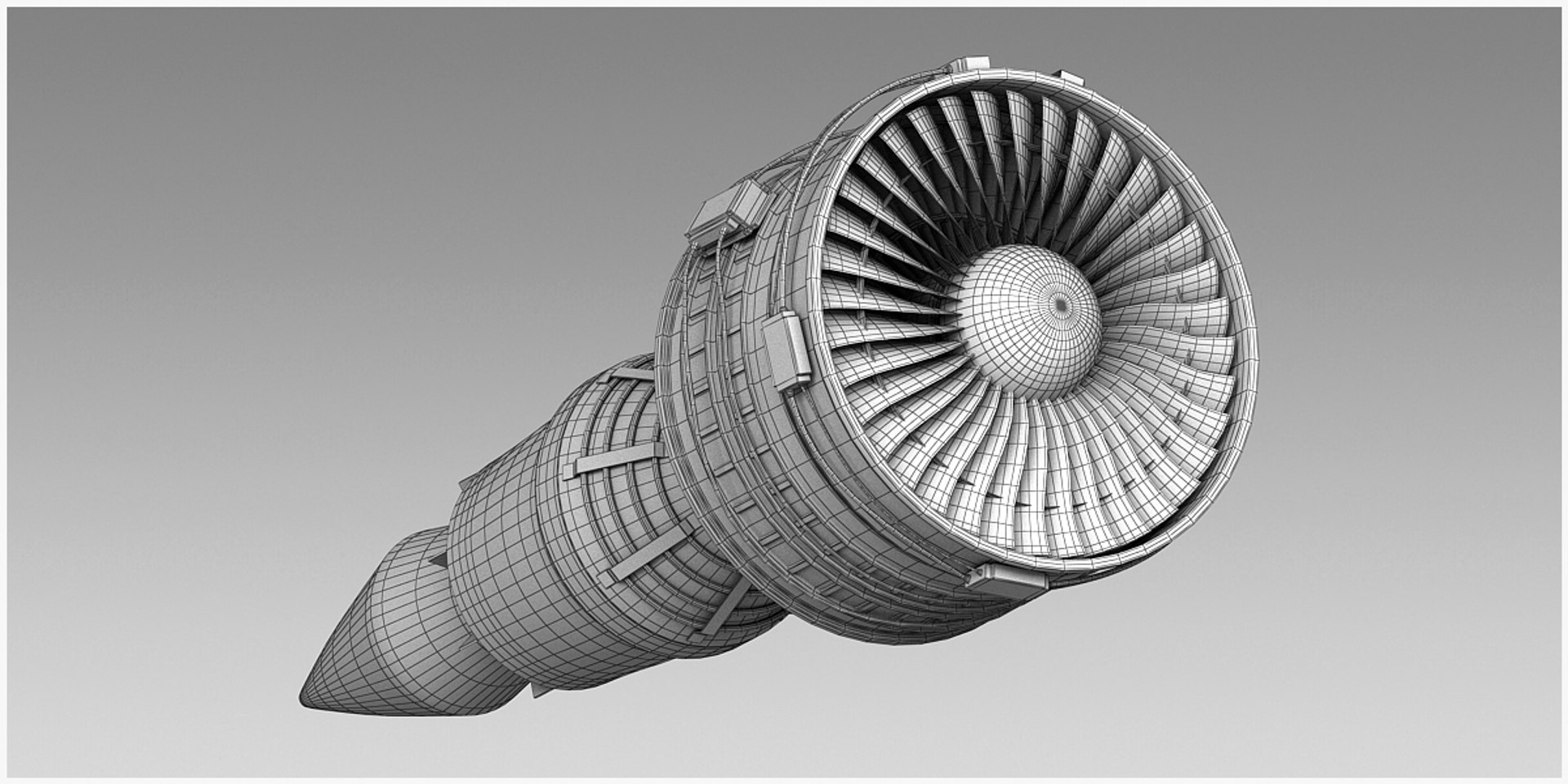 3D Commercial Aircraft Engine - TurboSquid 1463827