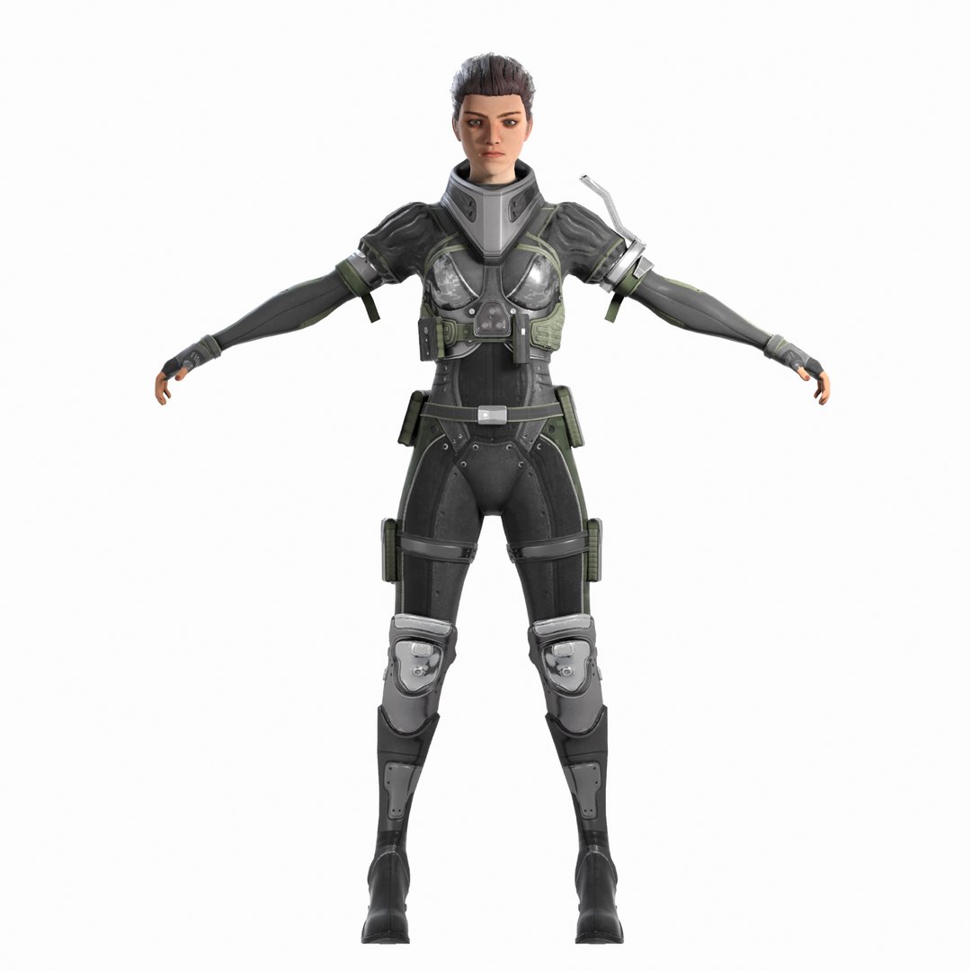 Futuristic Female Character Max