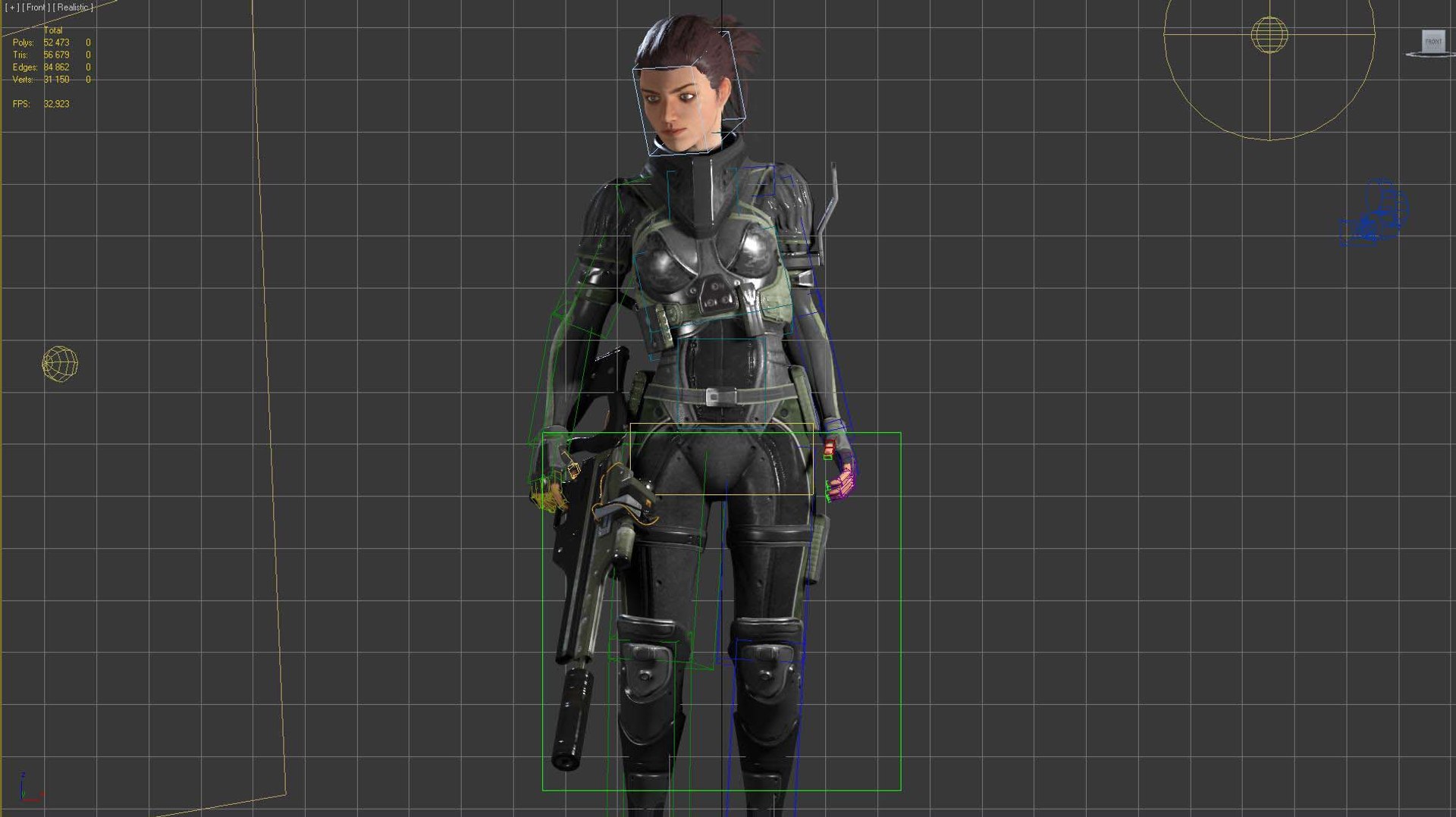 Futuristic Female Character Max
