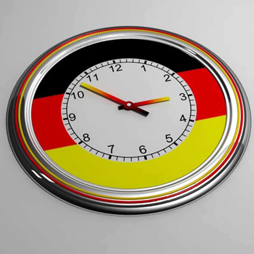 3d model clock 17 germany
