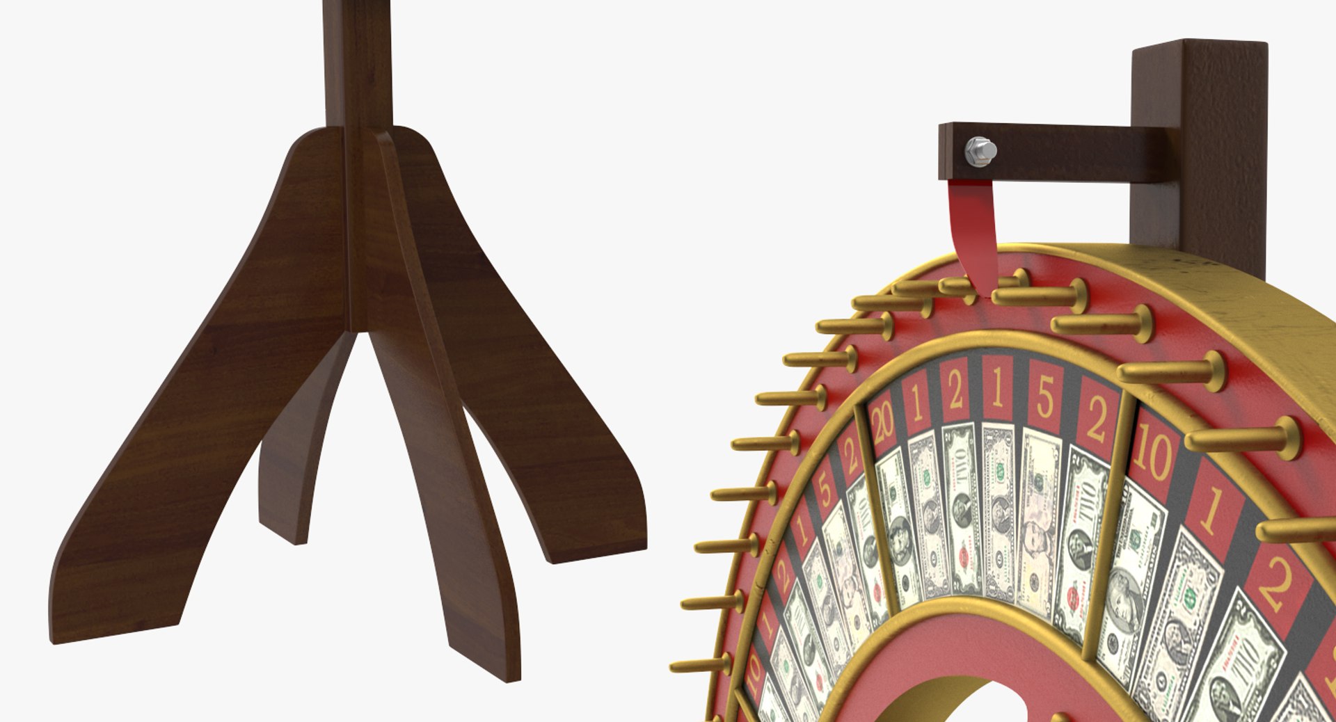 Wheel Fortune Stand Model - TurboSquid 1203323