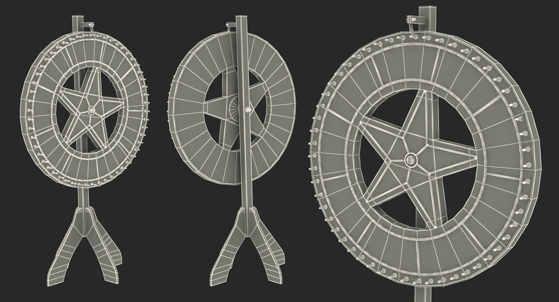 Wheel Fortune Stand Model - TurboSquid 1203323