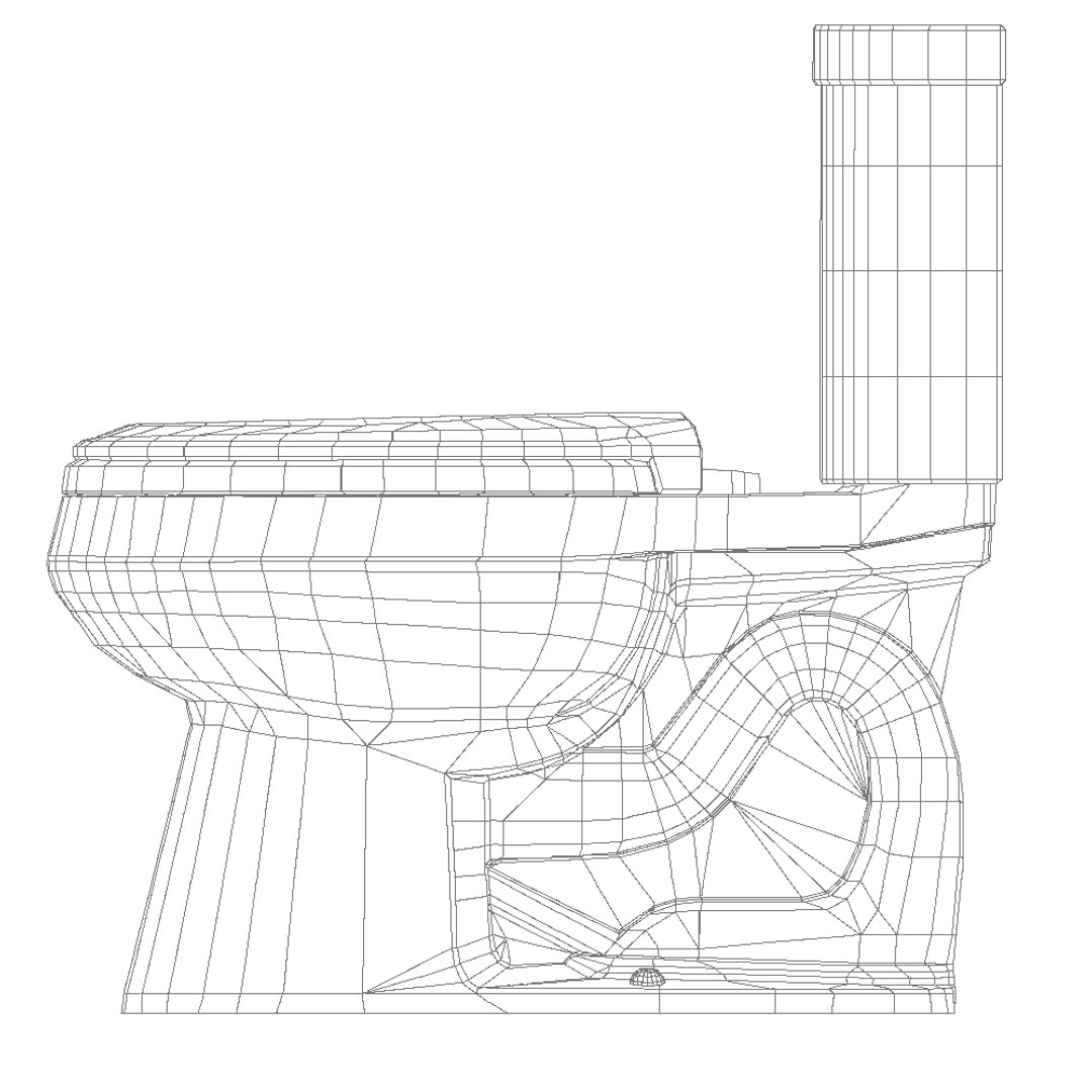 Toilet Polys Unity 3D Model - TurboSquid 1276988