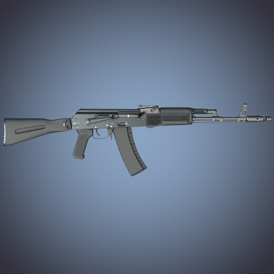 3d Kalashnikov Ak- Assault Rifle Odel