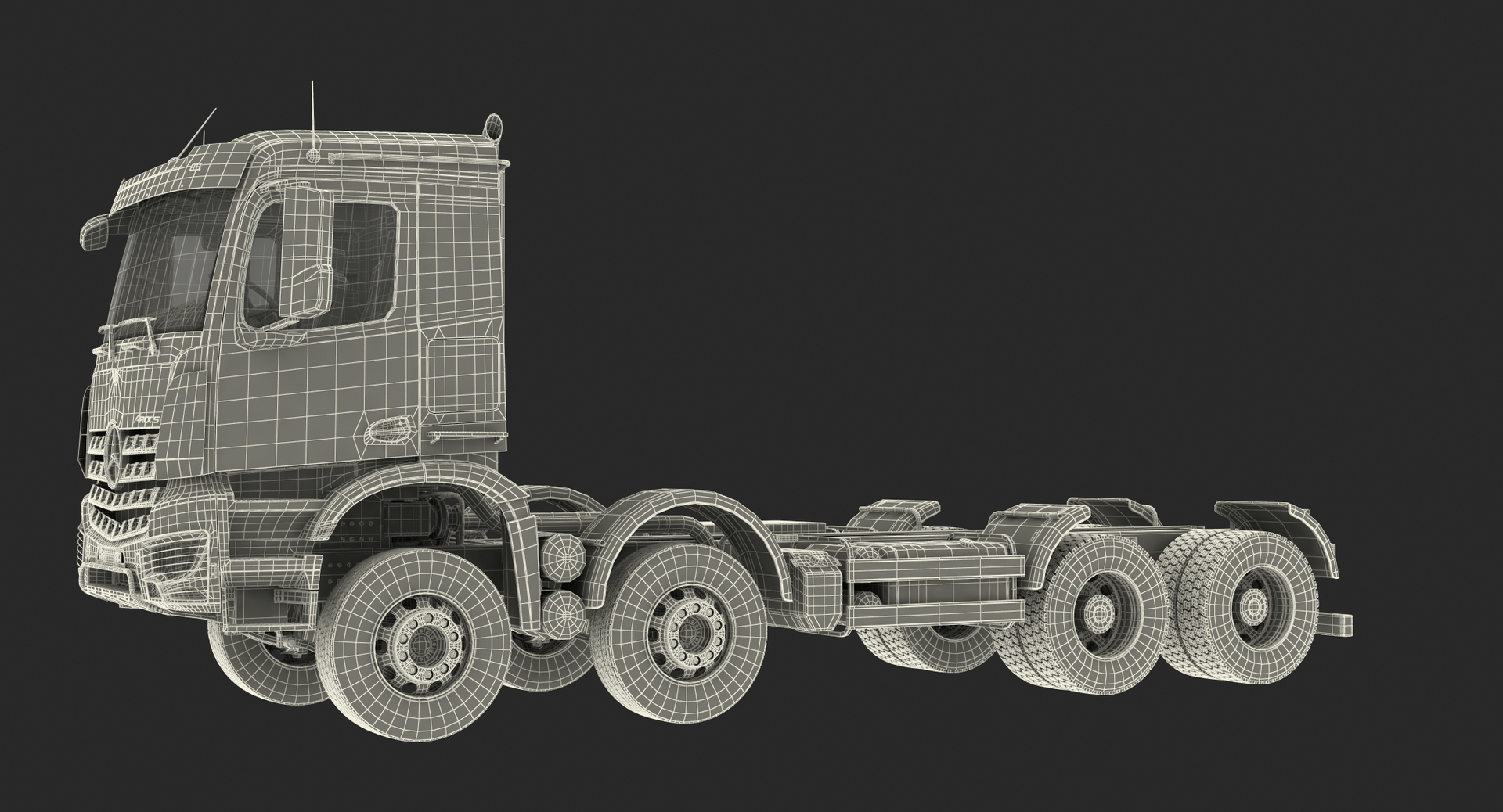 Mercedes benz arocs 8x8 3D model - TurboSquid 1414096