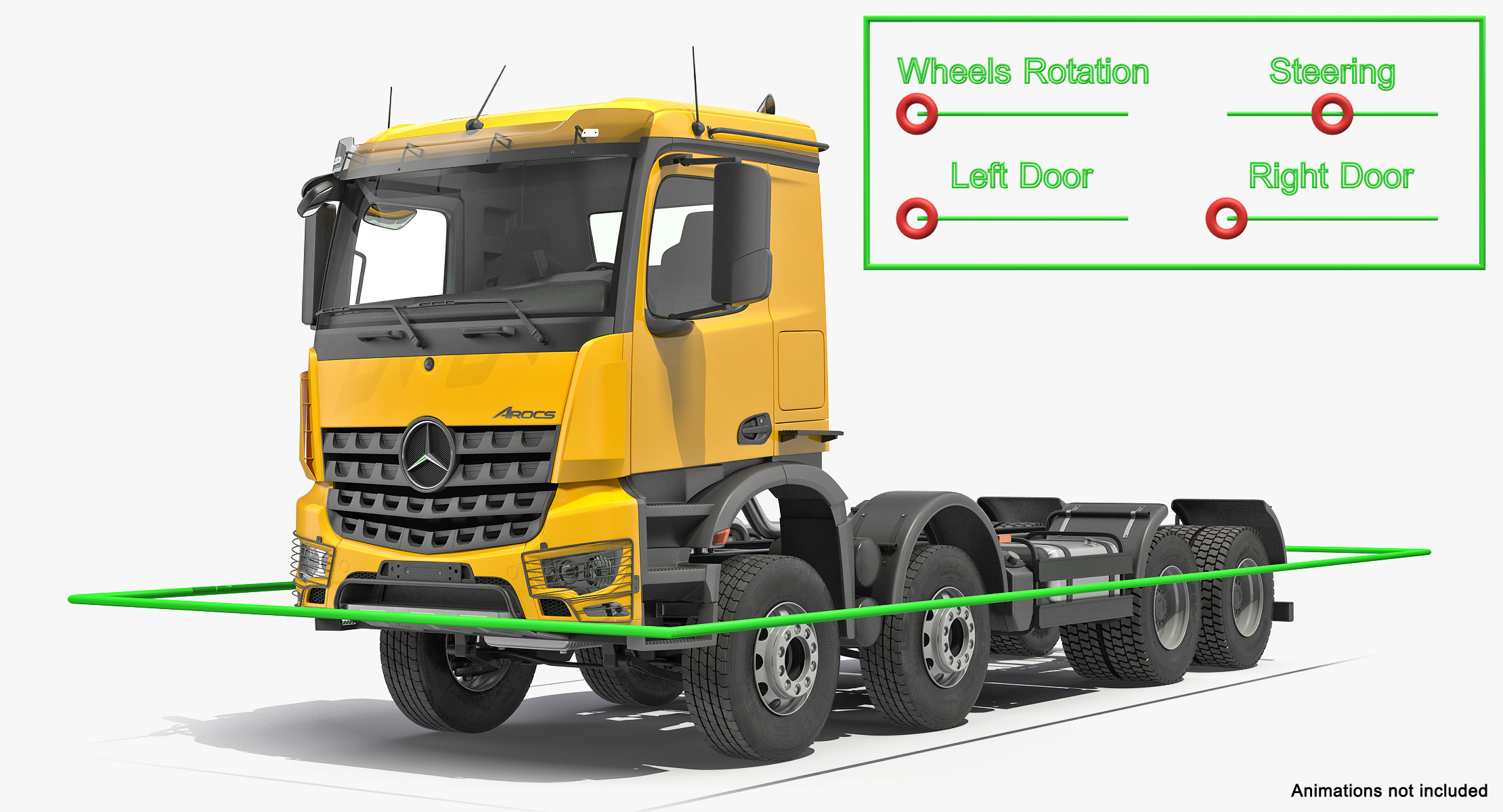 Mercedes benz arocs 8x8 3D model - TurboSquid 1414096