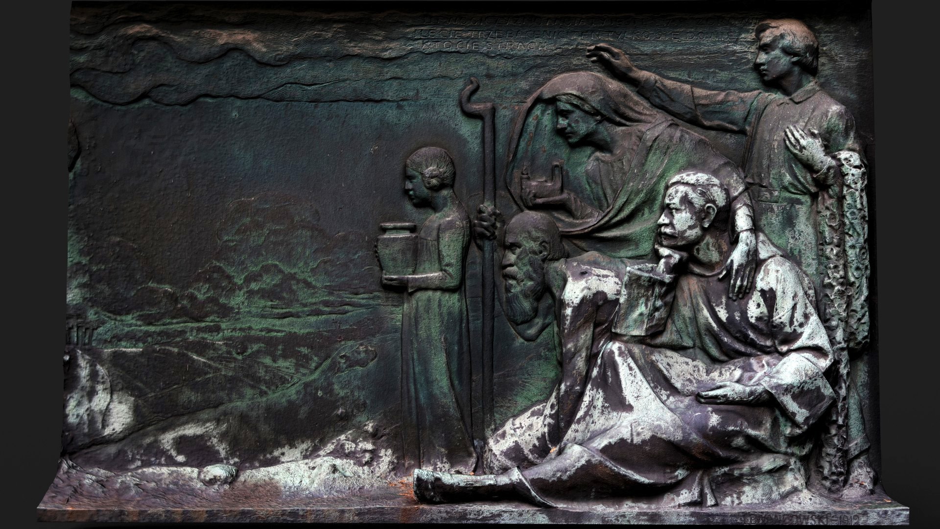 3D Model Wall Old Sculpture Metal Panel PBR Photogrammetry - TurboSquid ...