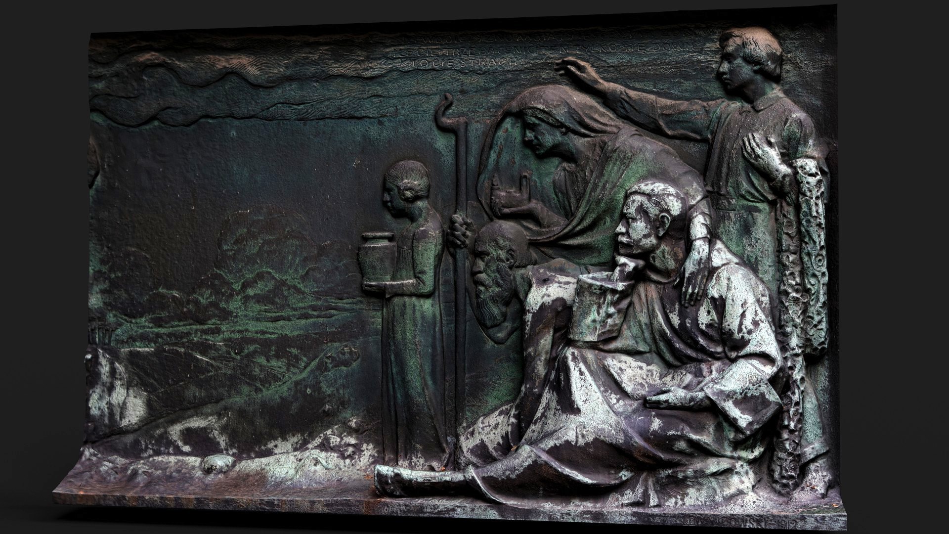 3D Model Wall Old Sculpture Metal Panel PBR Photogrammetry - TurboSquid ...