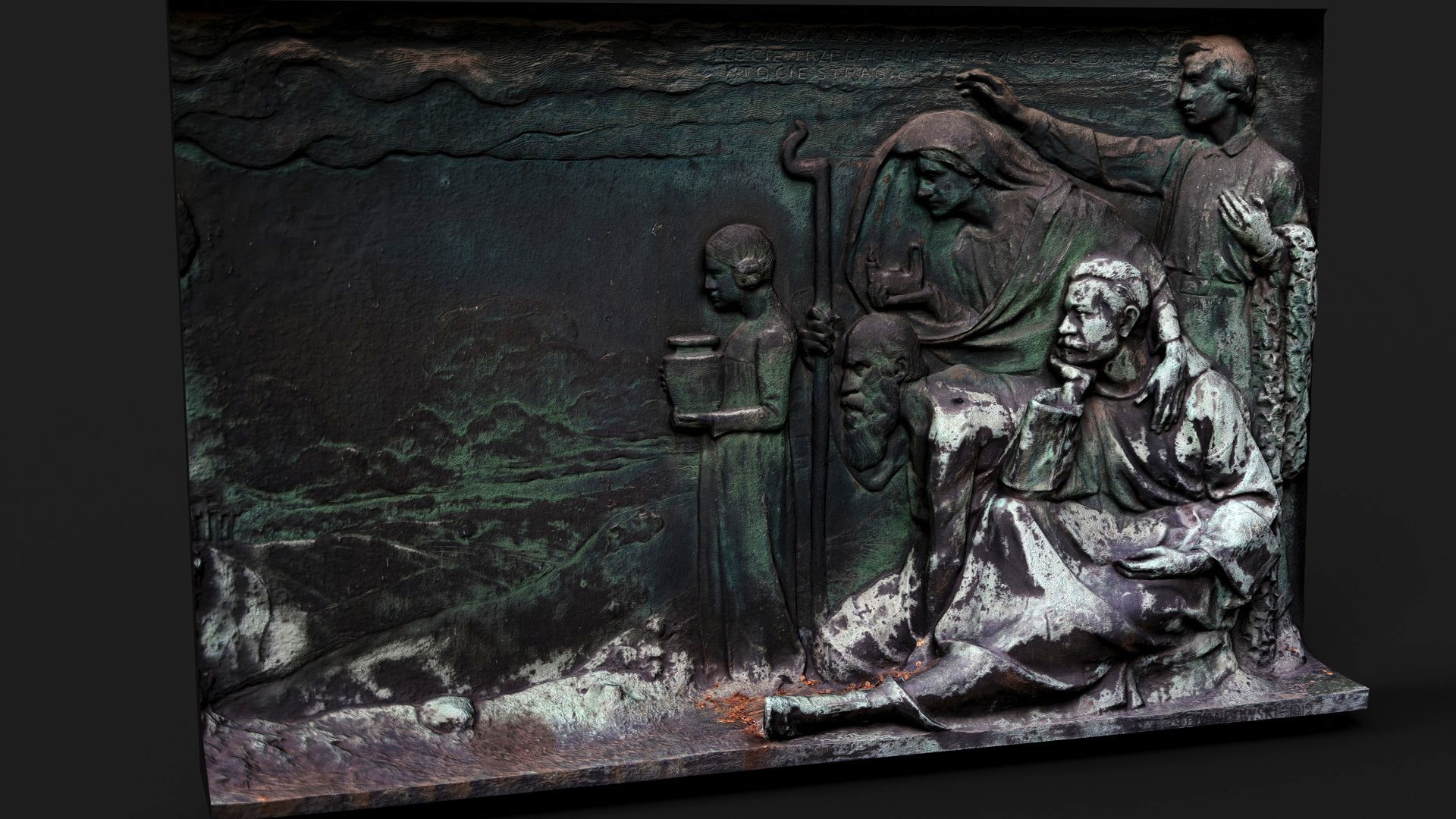 3D Model Wall Old Sculpture Metal Panel PBR Photogrammetry - TurboSquid ...