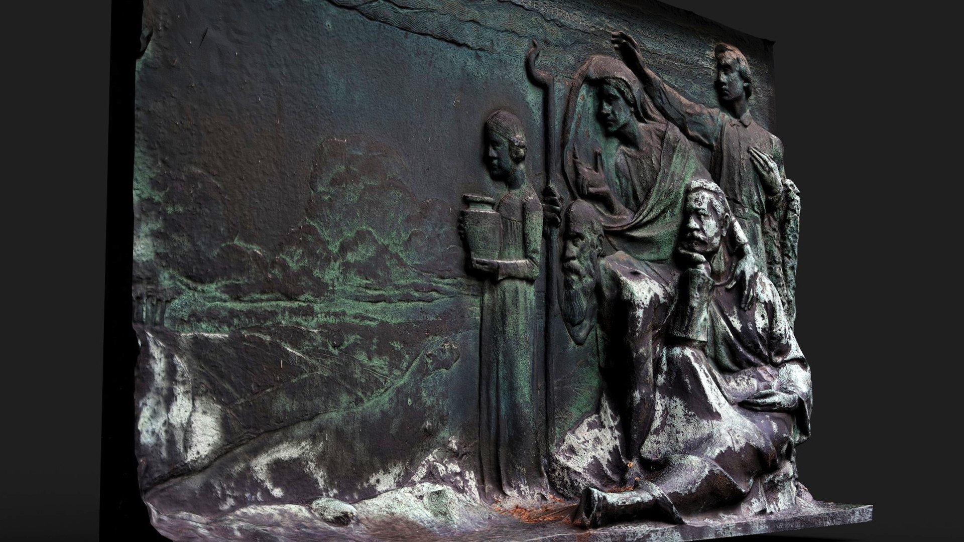 3D Model Wall Old Sculpture Metal Panel PBR Photogrammetry - TurboSquid ...