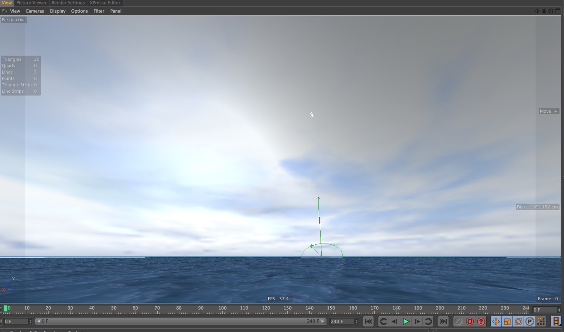 Animation Physical Sky C4d