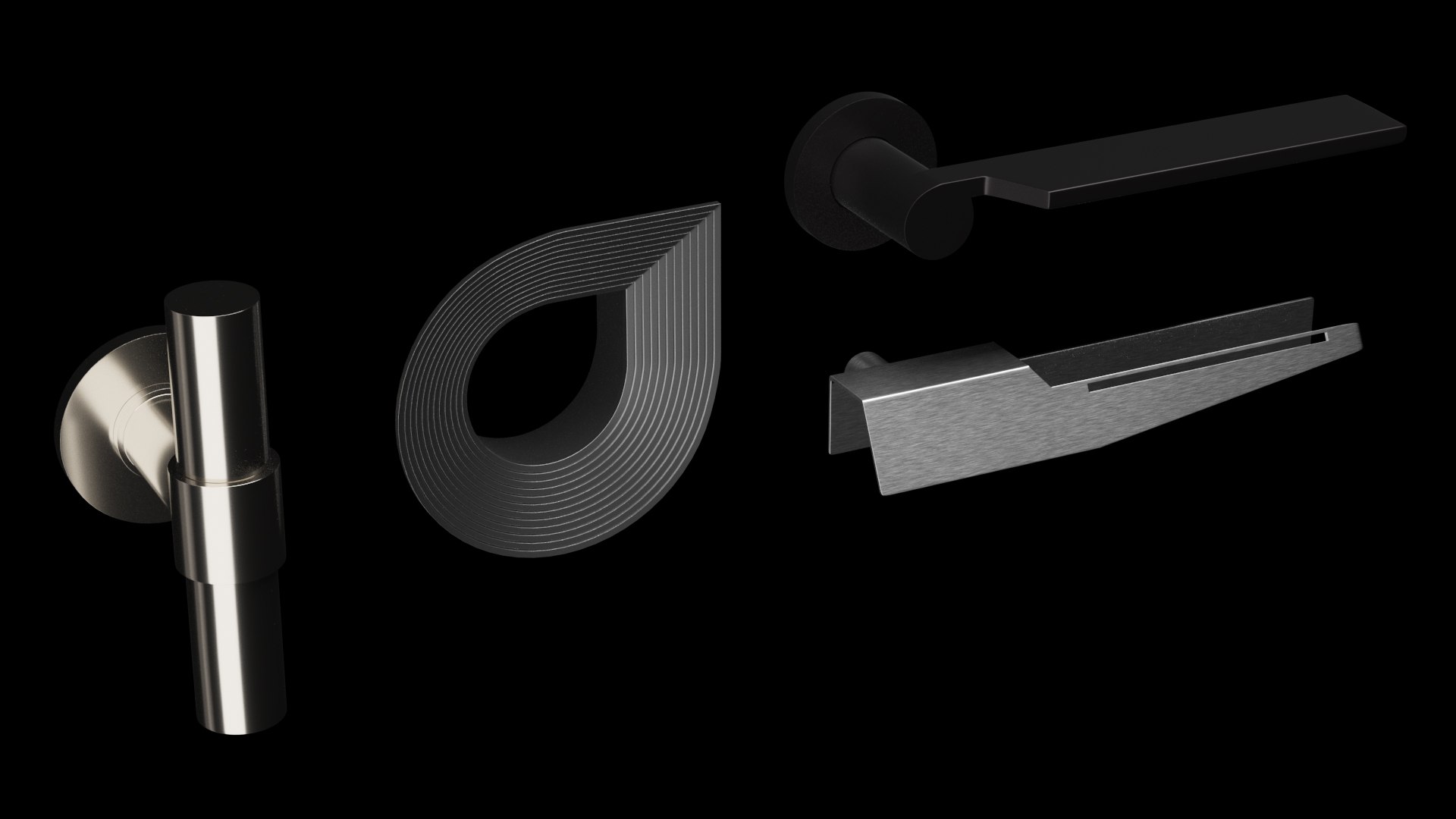 Door Handles Collection Set 1 3D Model - TurboSquid 1996882