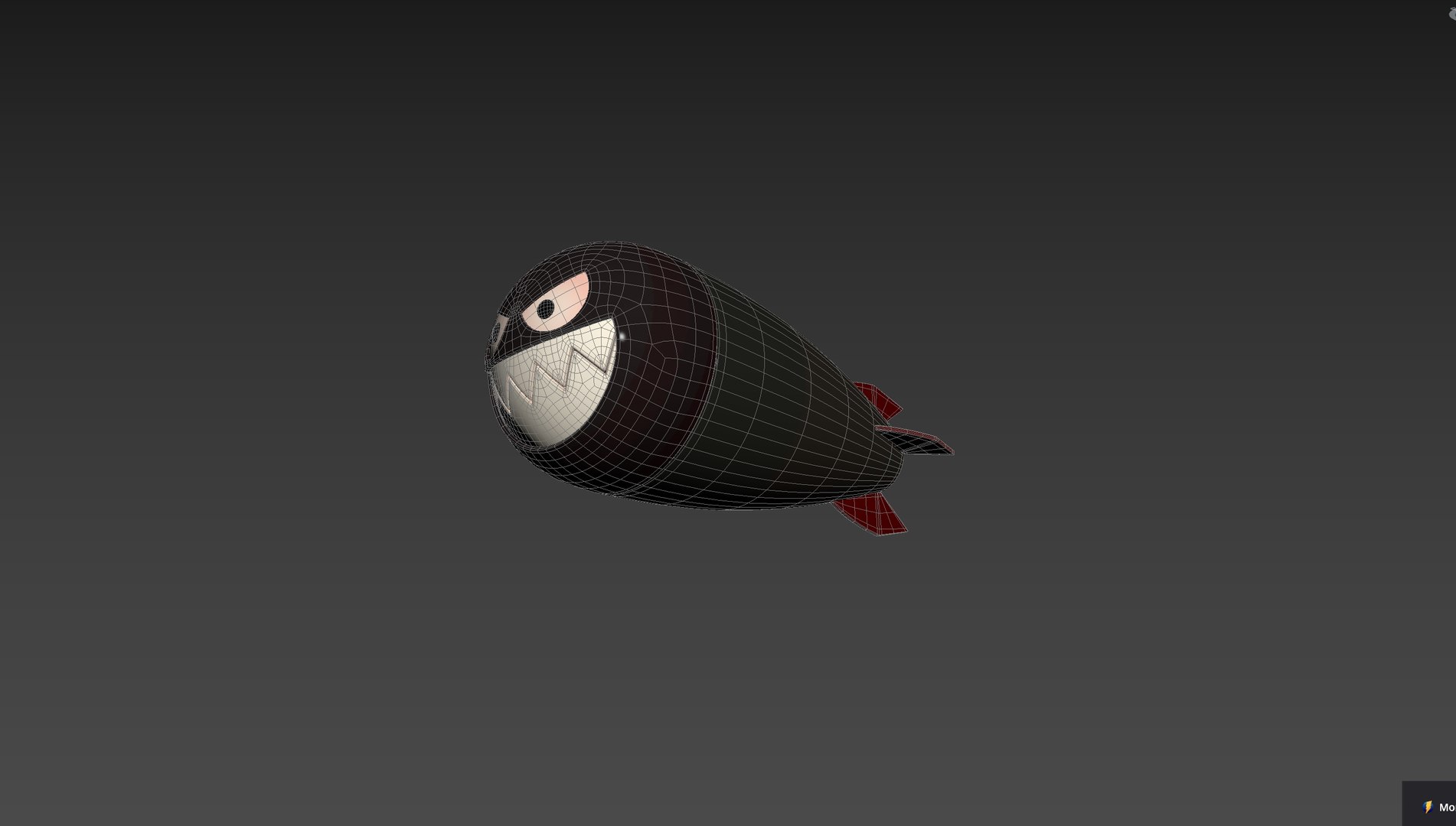 3D Model Character240 Cartoon Torpedo - TurboSquid 2060099