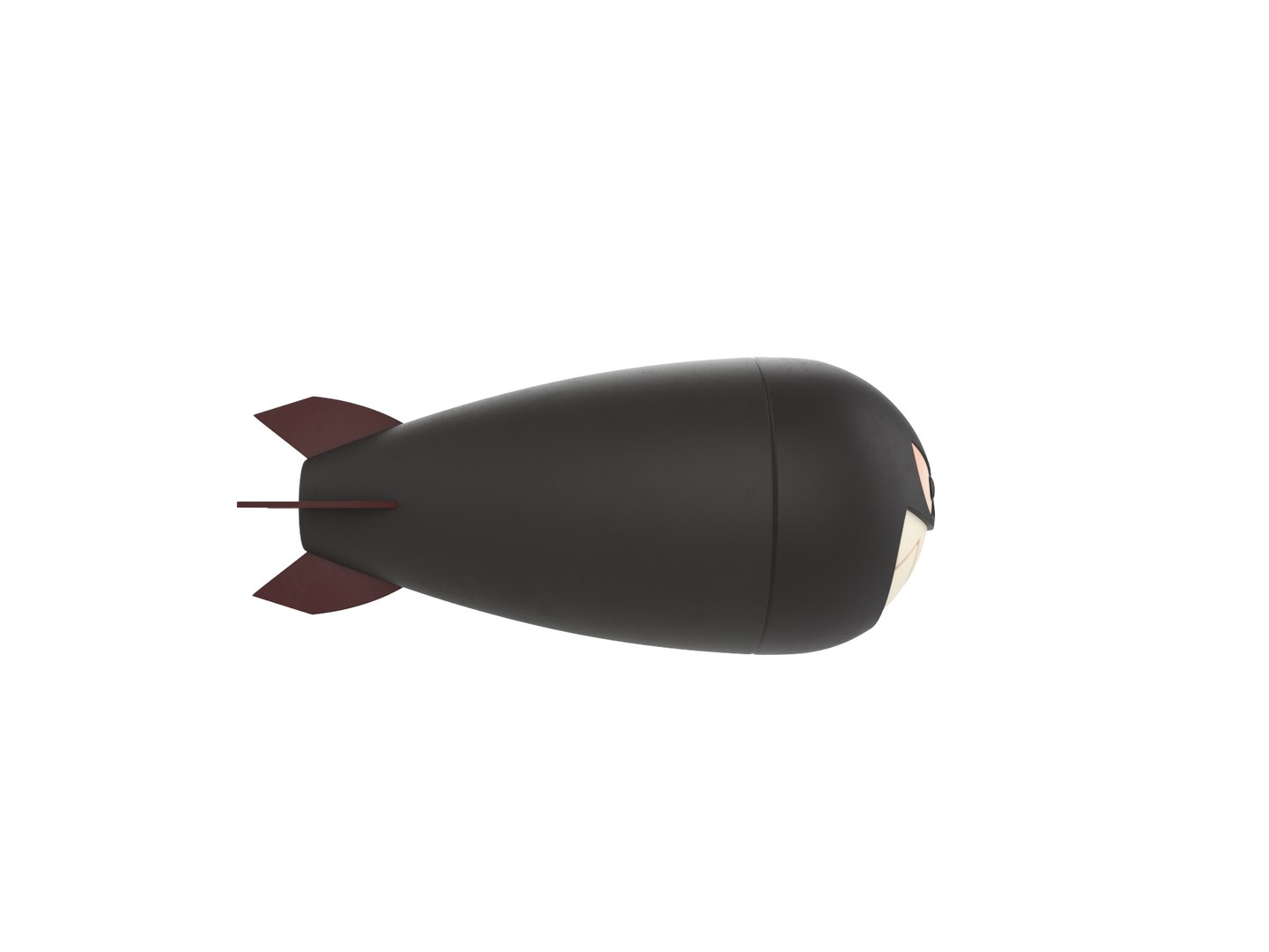 3D Model Character240 Cartoon Torpedo - TurboSquid 2060099