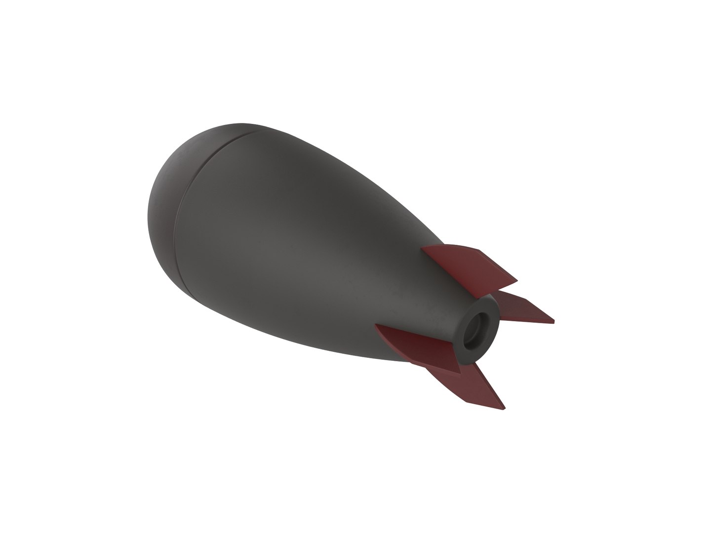3D Model Character240 Cartoon Torpedo - TurboSquid 2060099