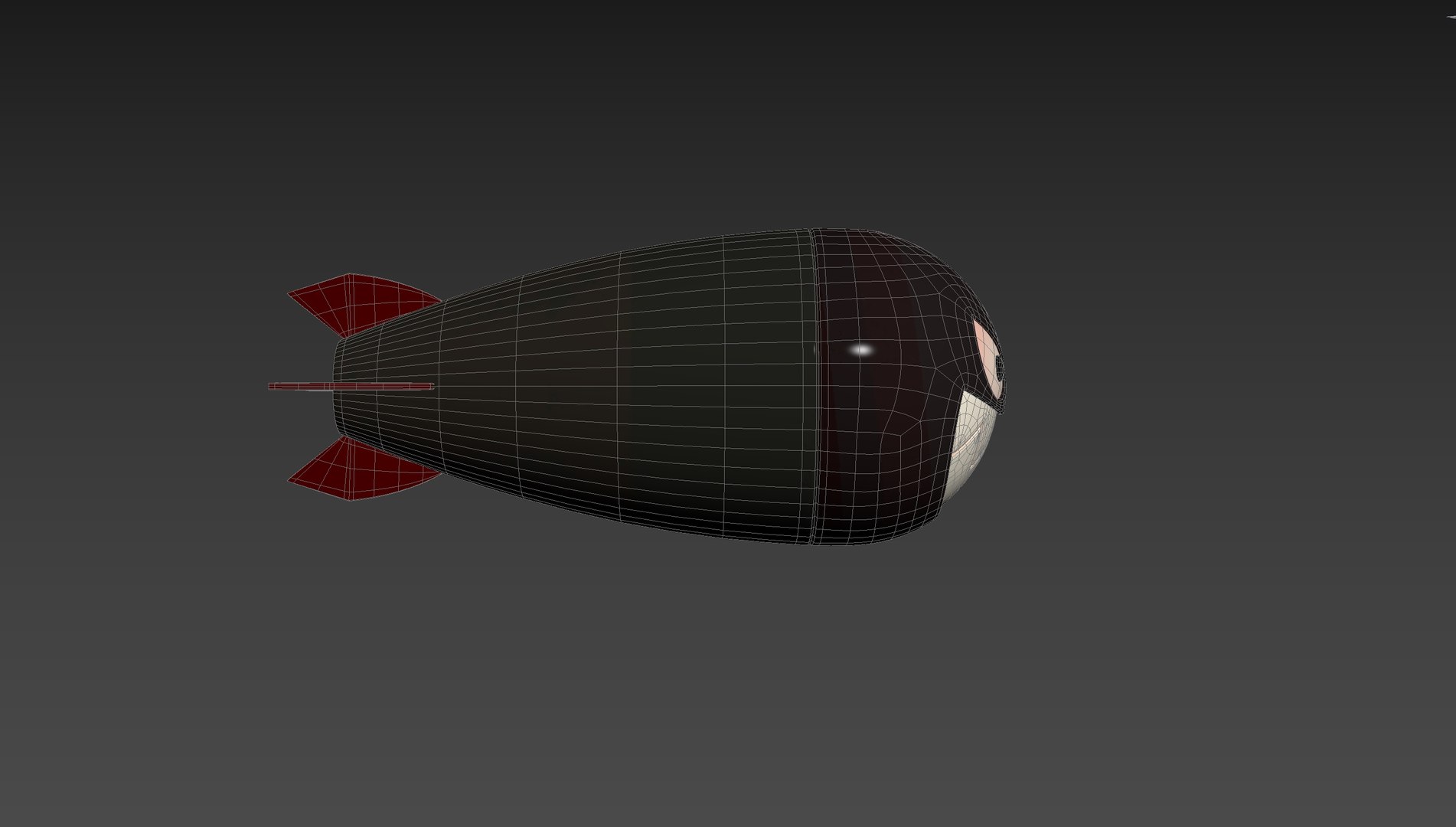 3D Model Character240 Cartoon Torpedo - TurboSquid 2060099
