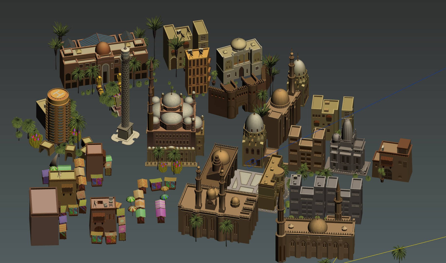 3D Arab Cairo Model - TurboSquid 1232052