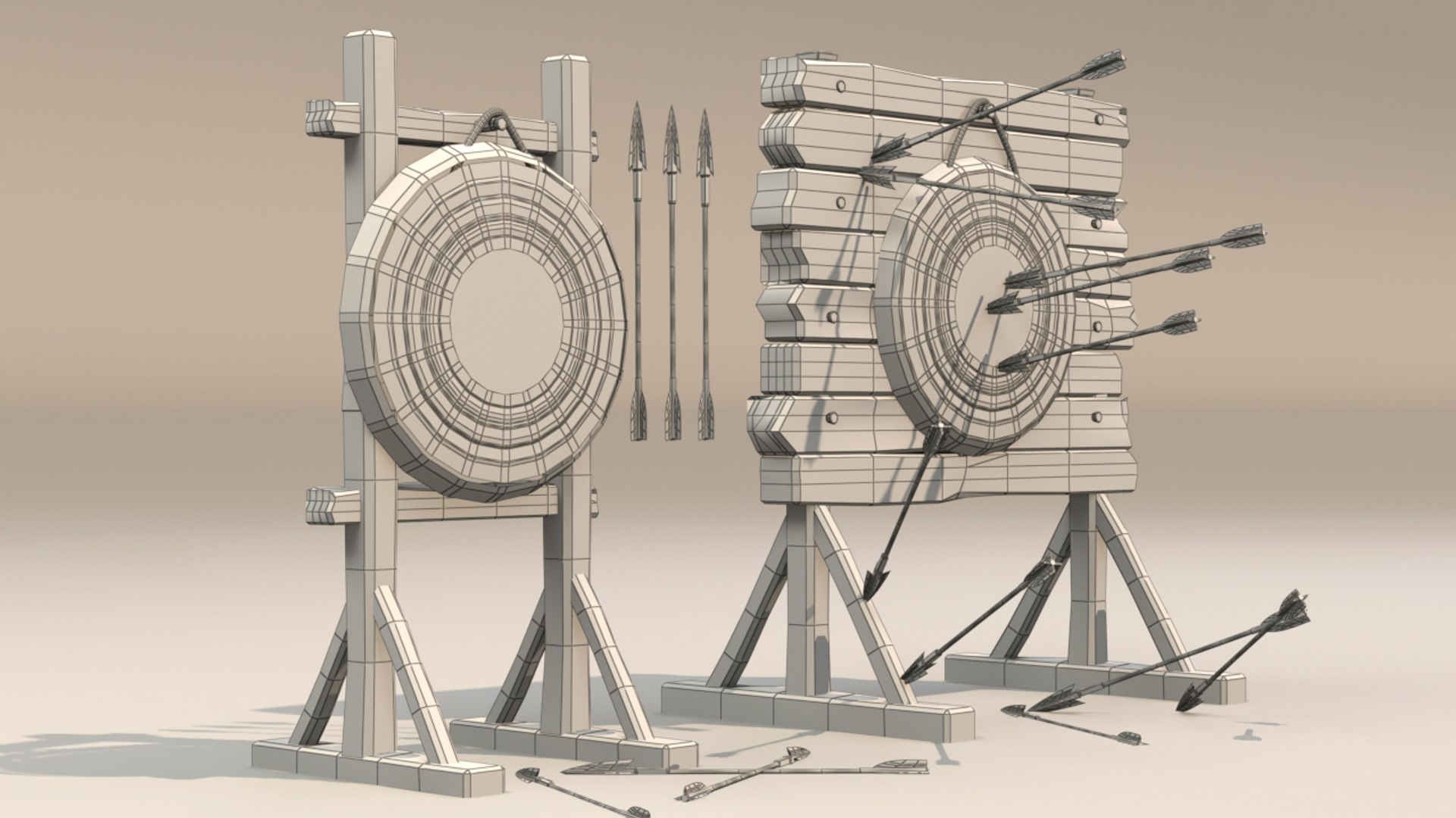 3D Target Arrow - TurboSquid 1361358