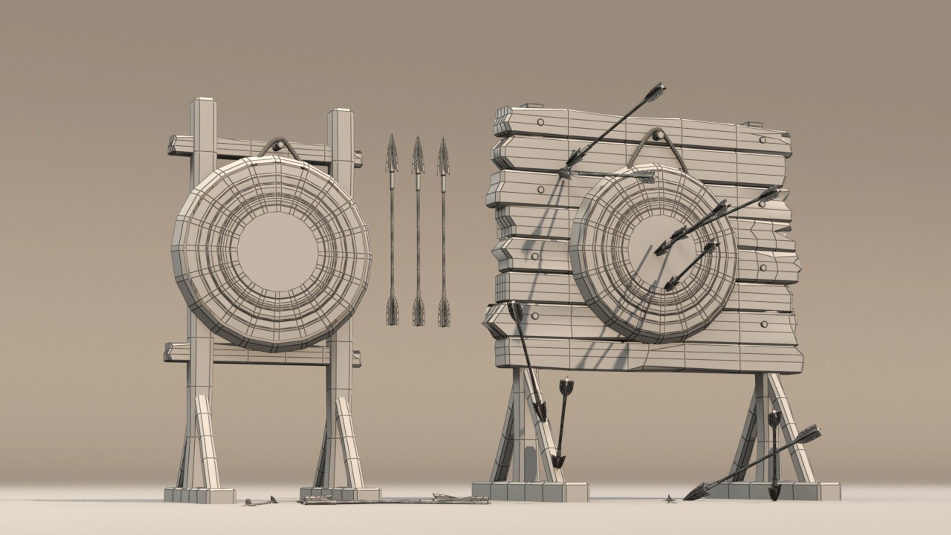 3D Target Arrow - TurboSquid 1361358