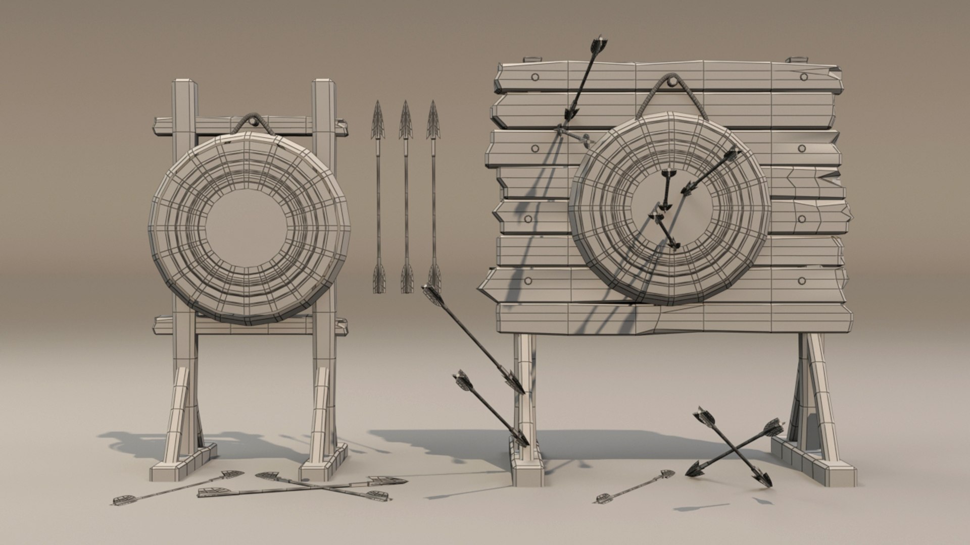 3D Target Arrow - TurboSquid 1361358