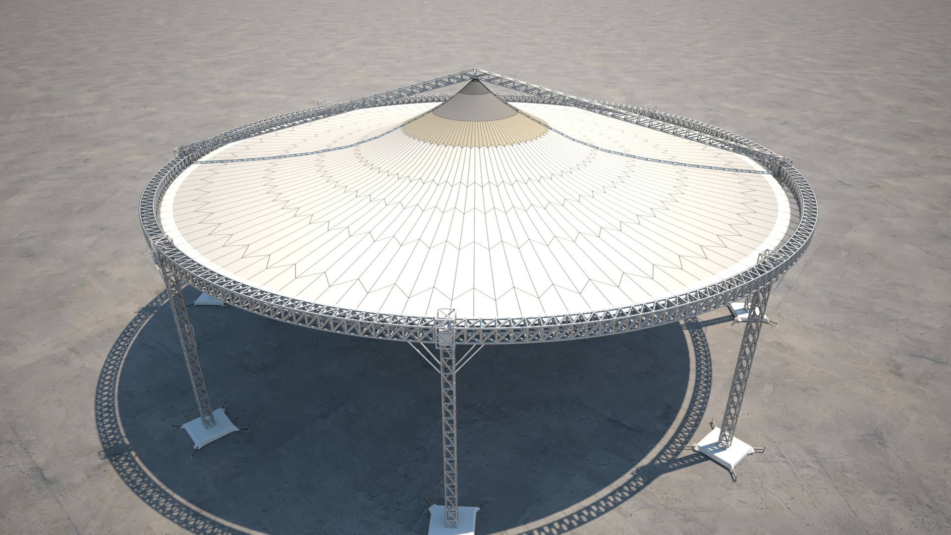 Circle Tent 3D Model - TurboSquid 1916733