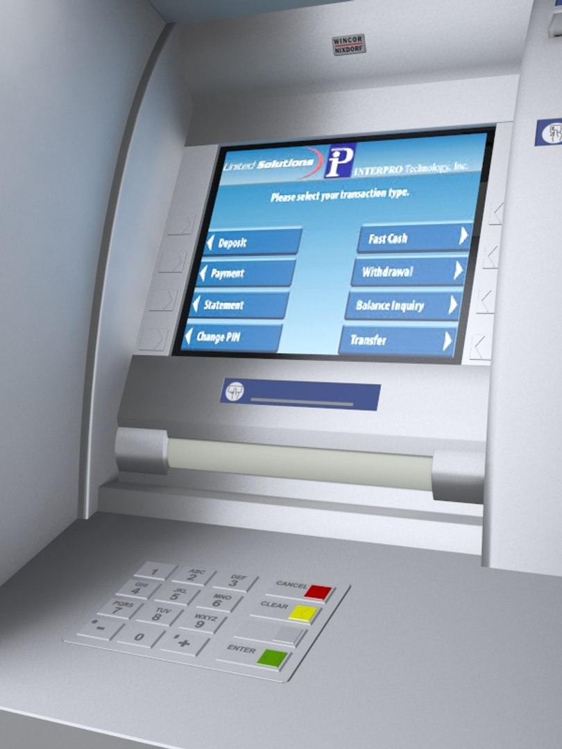 Atm Machine Wincor Nixdorf Model - TurboSquid 1270158