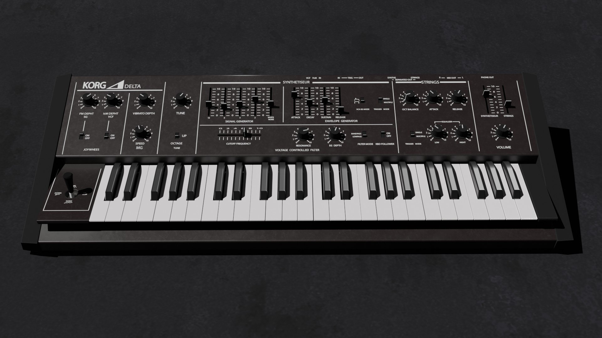 3D Model Synthesizer Vintage Colletion - TurboSquid 2377934