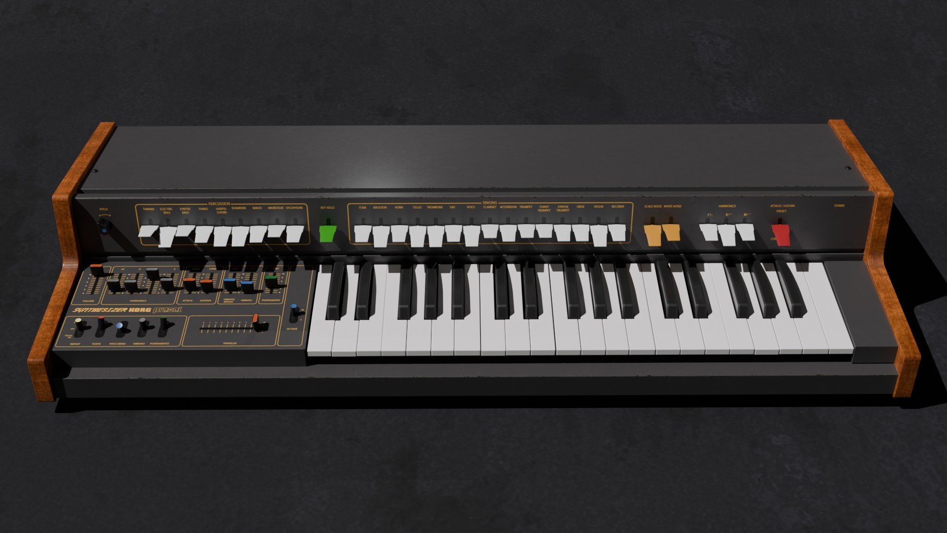 3D Model Synthesizer Vintage Colletion - TurboSquid 2377934