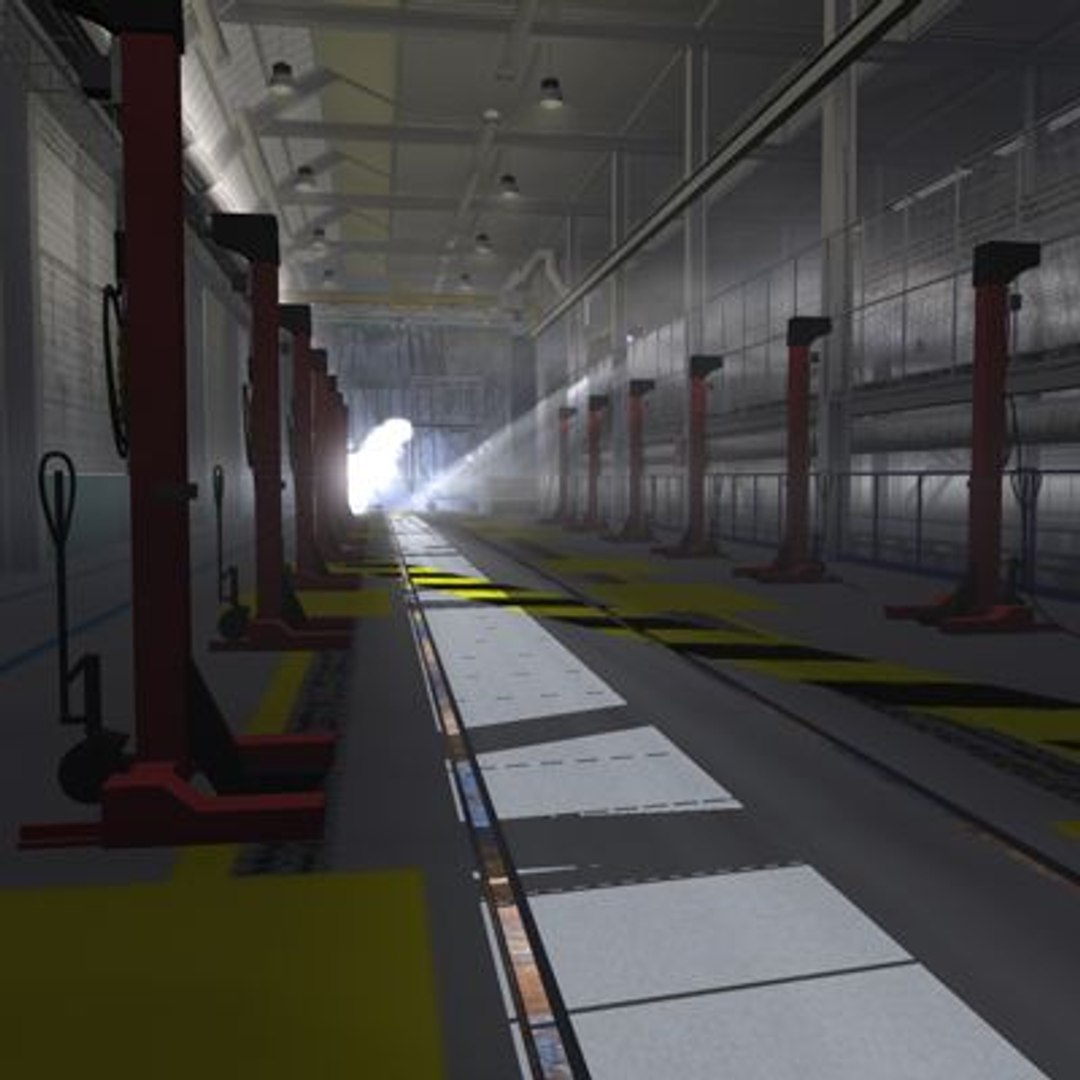 3d model of tram factory