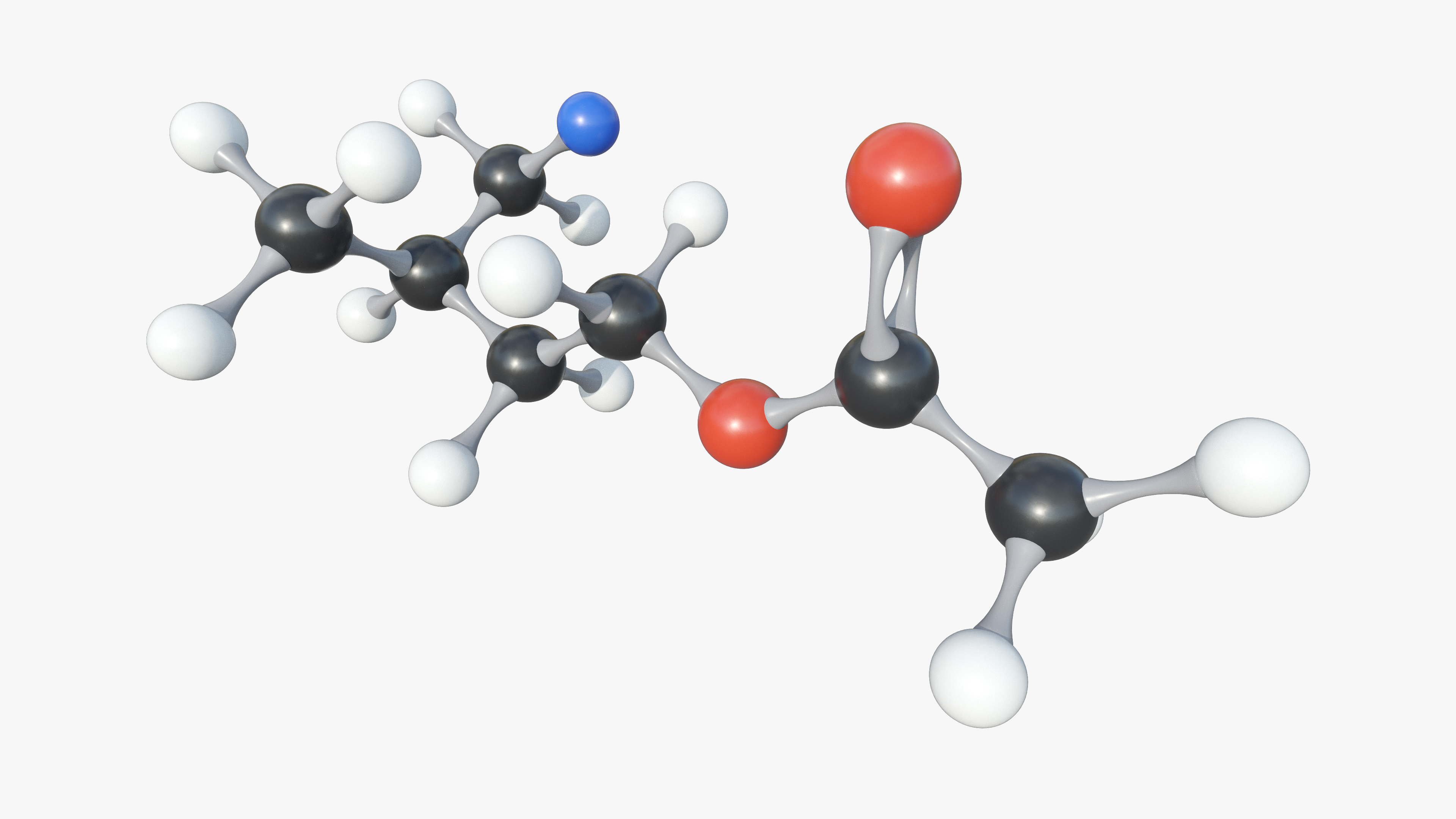 modèle 3D de Molécule d'acétate d'isoamyle avec PBR 4K 8K - TurboSquid ...
