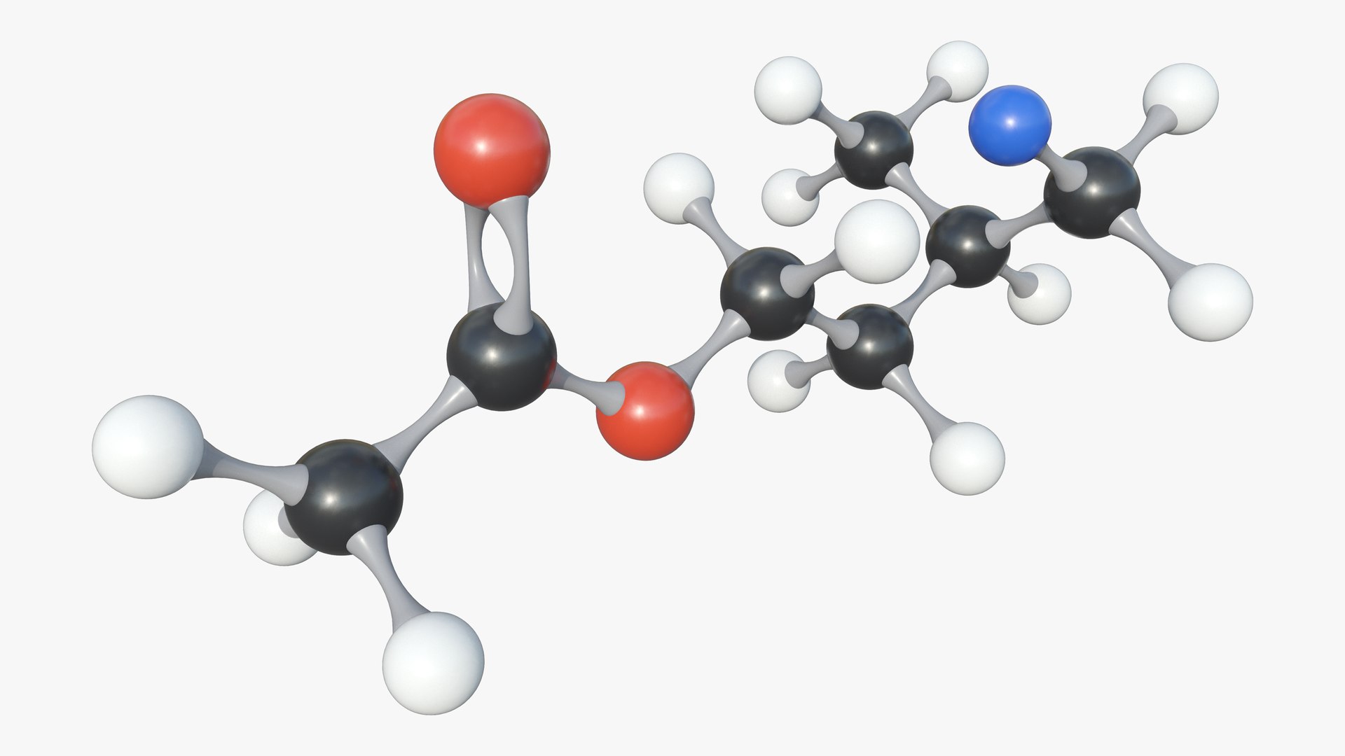 Isoamyl Acetate Molecule With PBR 4K 8K 3D Model - TurboSquid 1944269