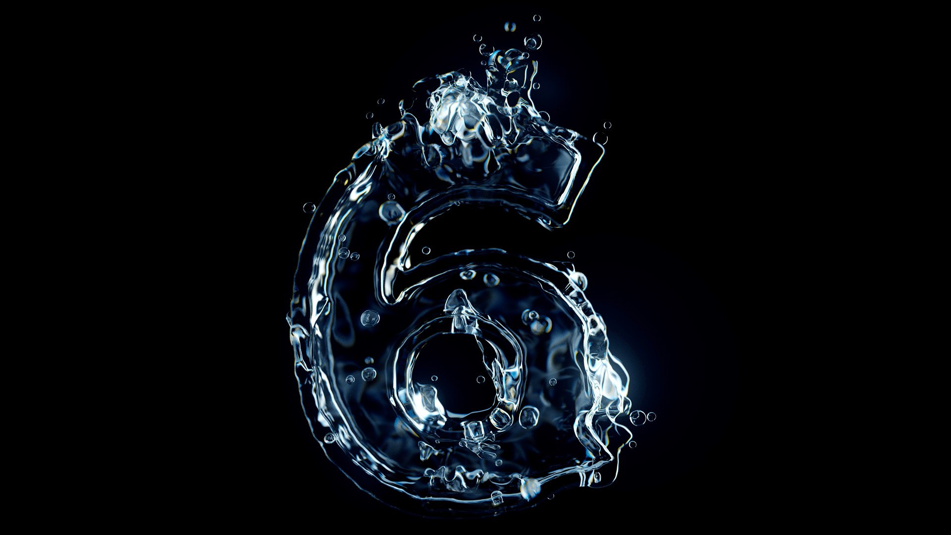 3D Model Number Liquid 6 - TurboSquid 1689345