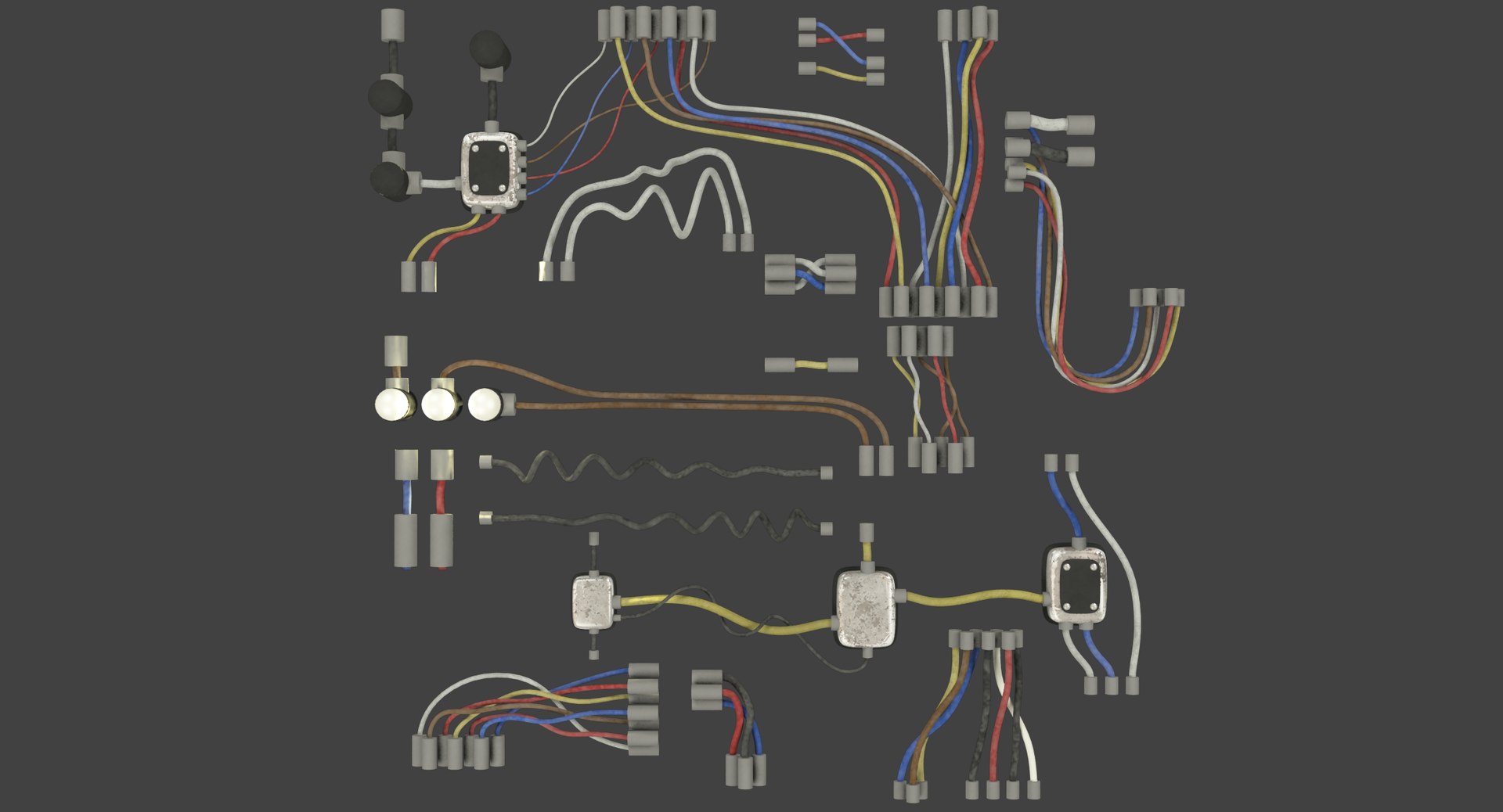 3D Wires Set Model - TurboSquid 1326232